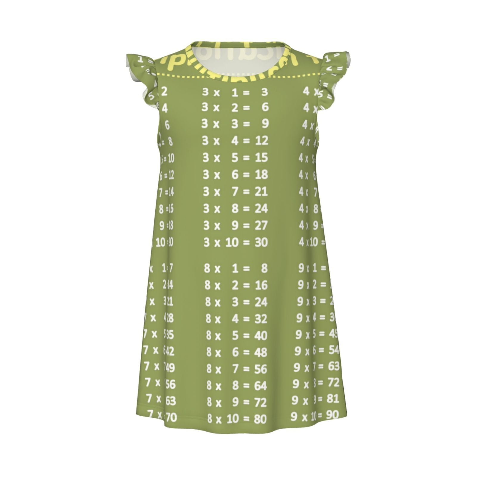 Zufioo Multiplication Table1 Girls Nightgowns Toddler Girl Pajamas Soft ...