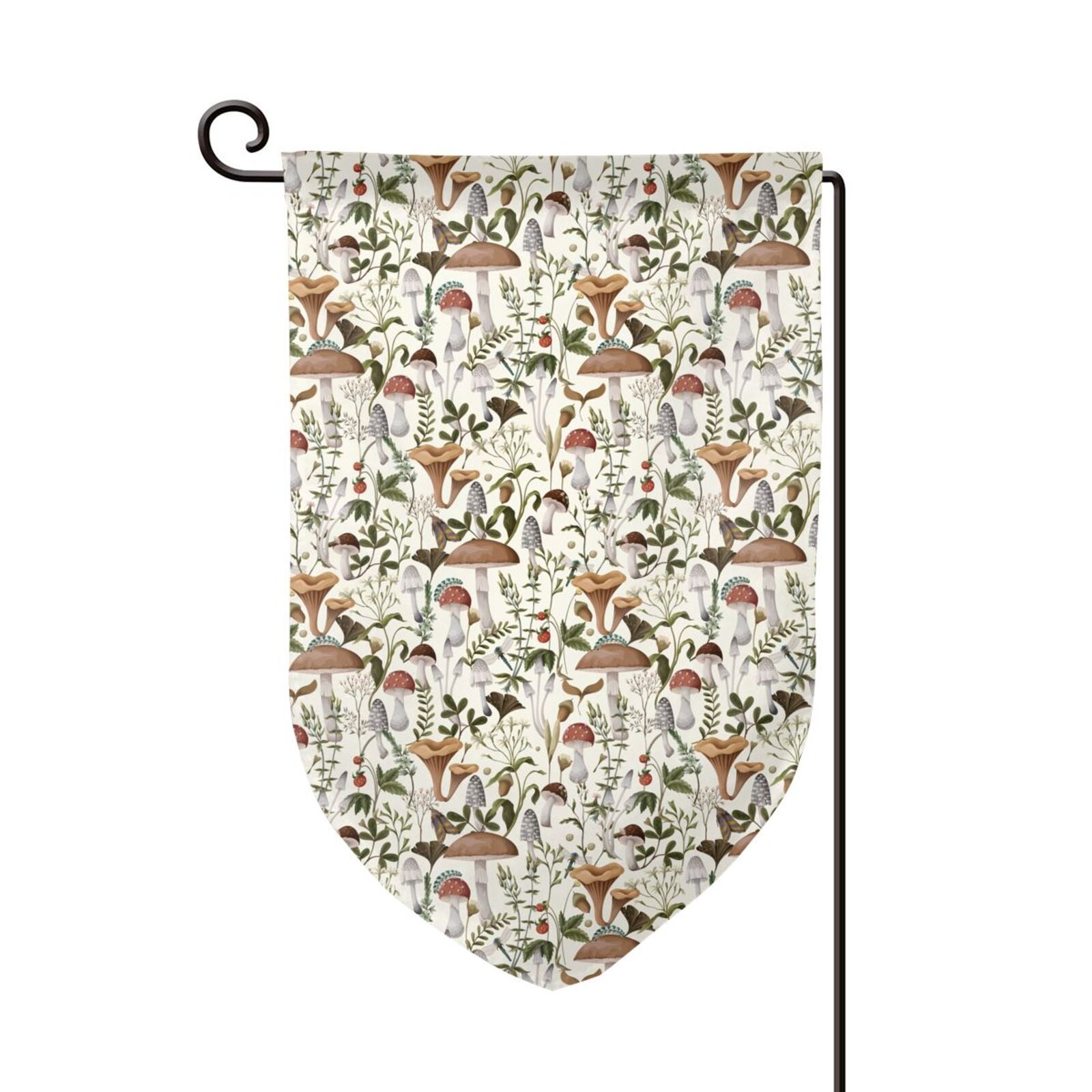 Zufioo Mushroom Garnish Print Garden Decoration Flags, Sun-resistant ...