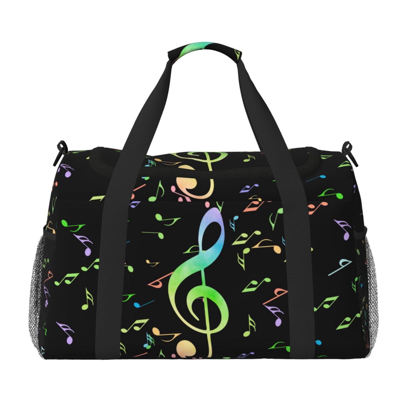 Zufioo Music Notes Print Hand-Held Messenger Travel Bag, Business ...