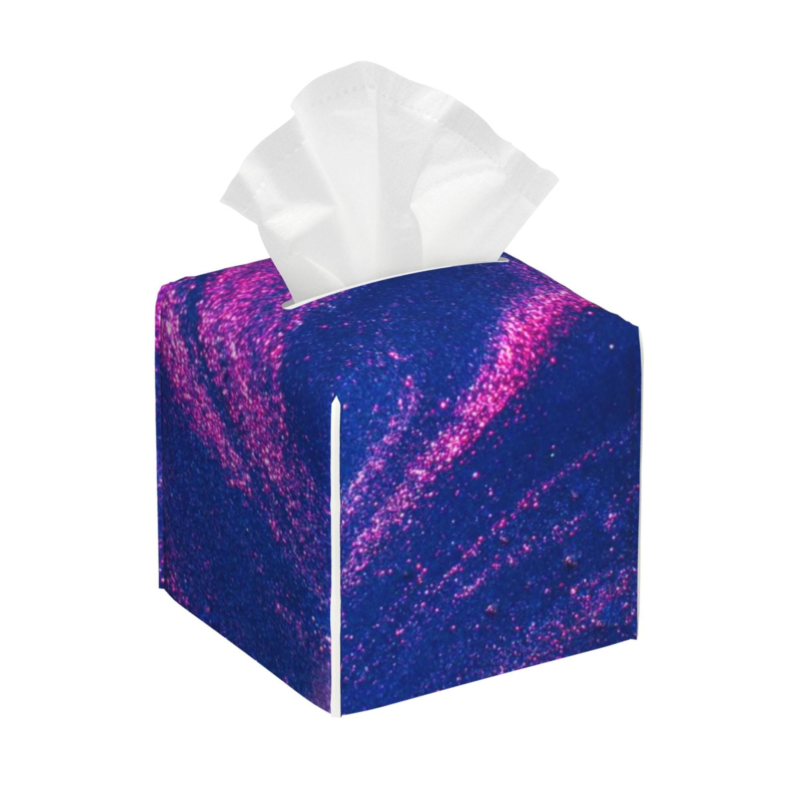 Zufioo Neon Gradient Blue Tissue Box Cover, Tissue Box Cover Holder ...