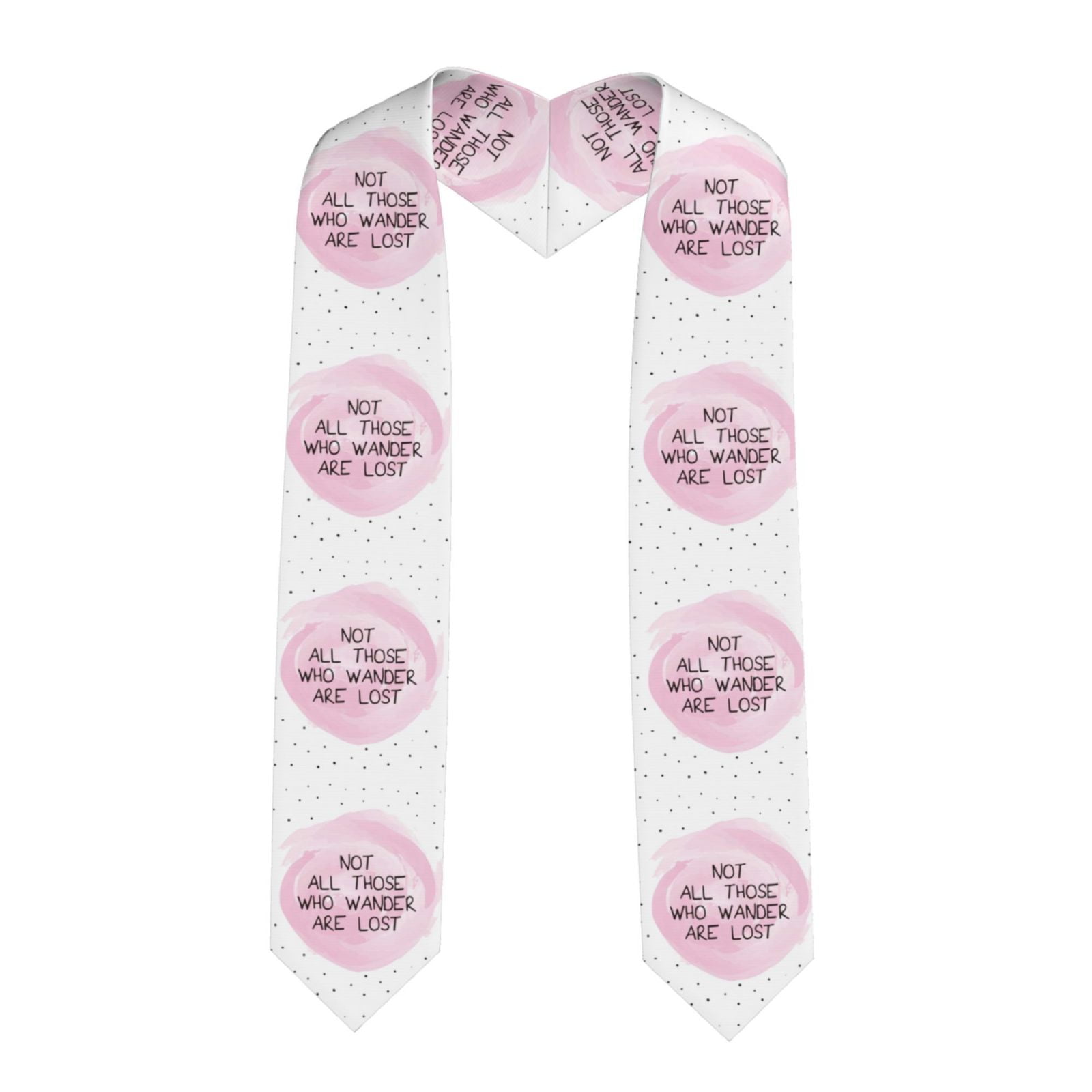 Zufioo Not All Those Who Wander Are Lost Print Graduation Shawl Ribbon ...