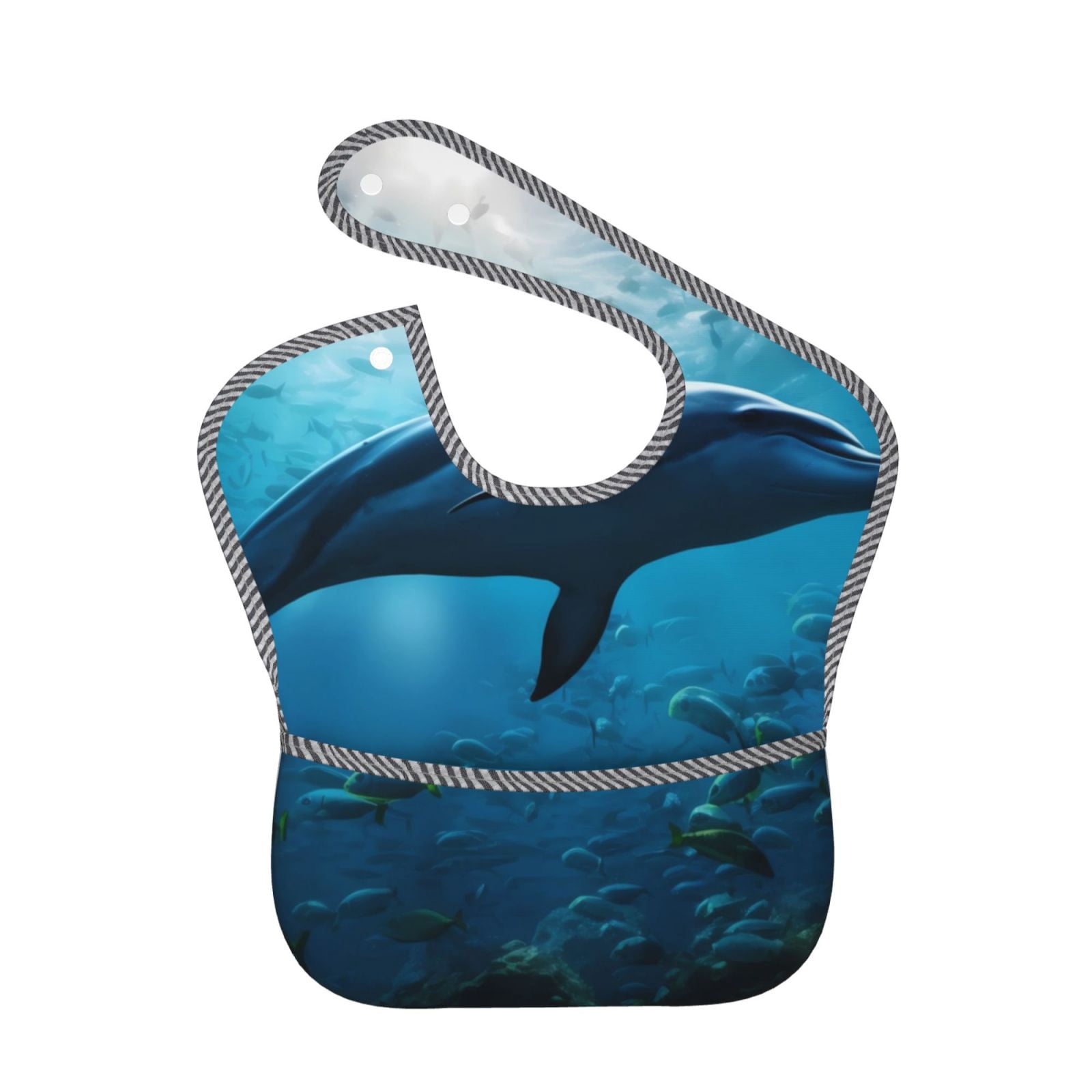 Zufioo Ocean Dolphin Fish School Print Toddler Adjustable Waterproof ...