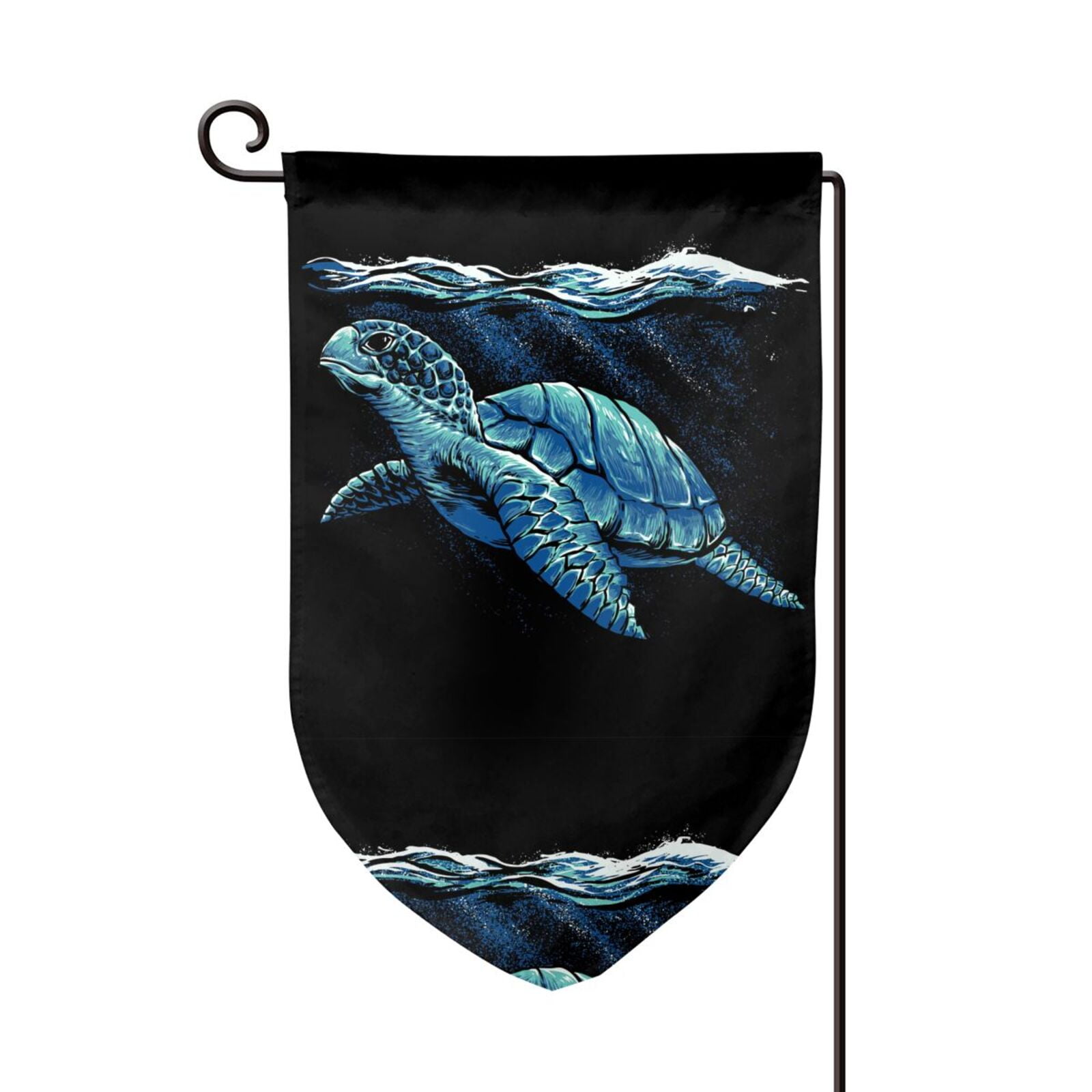 Zufioo Ocean Turtle Print Garden Decoration Flags, Sun-resistant and ...