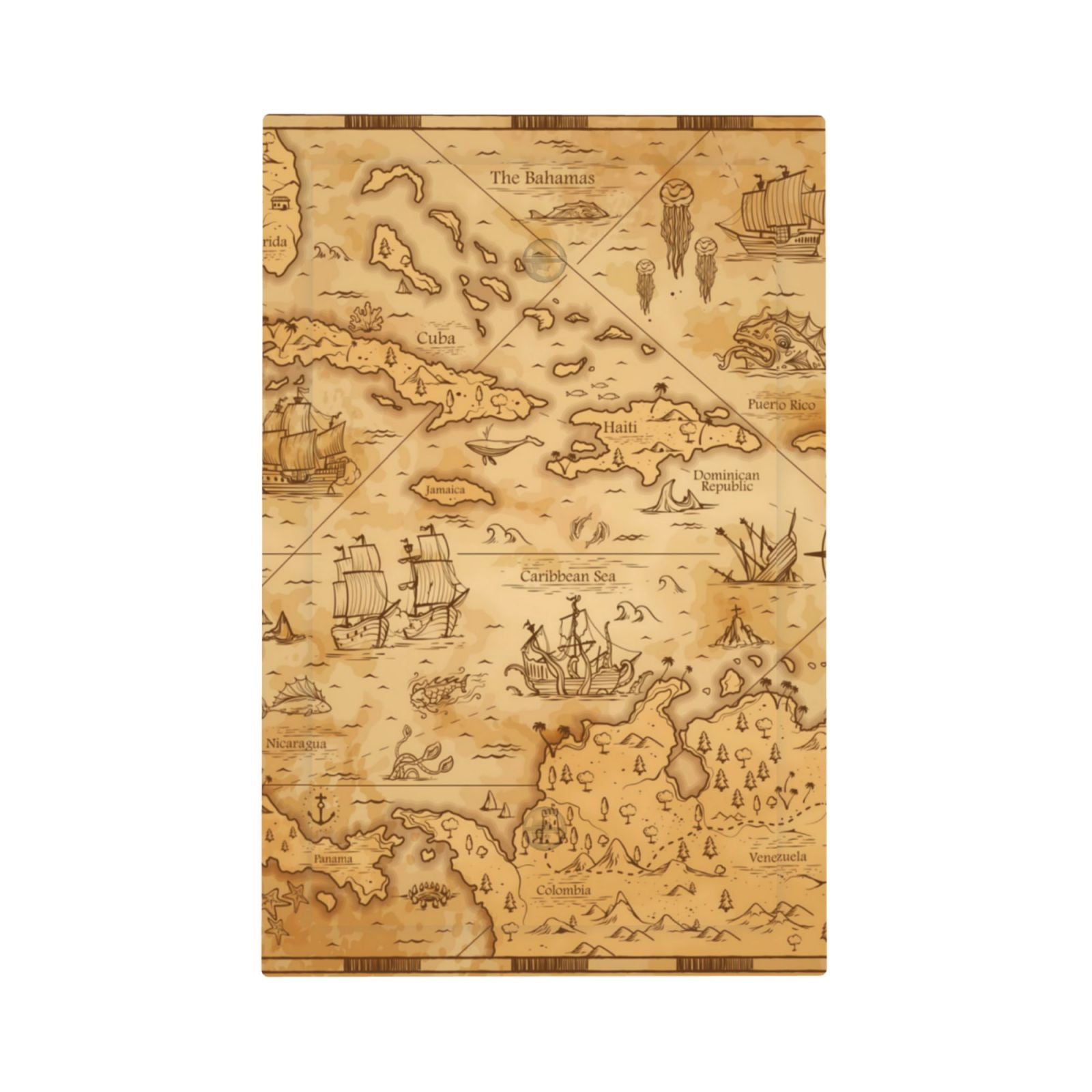 Zufioo Old Vintage Map Of Sea Print Switch Wall Plate, Dustproof and ...