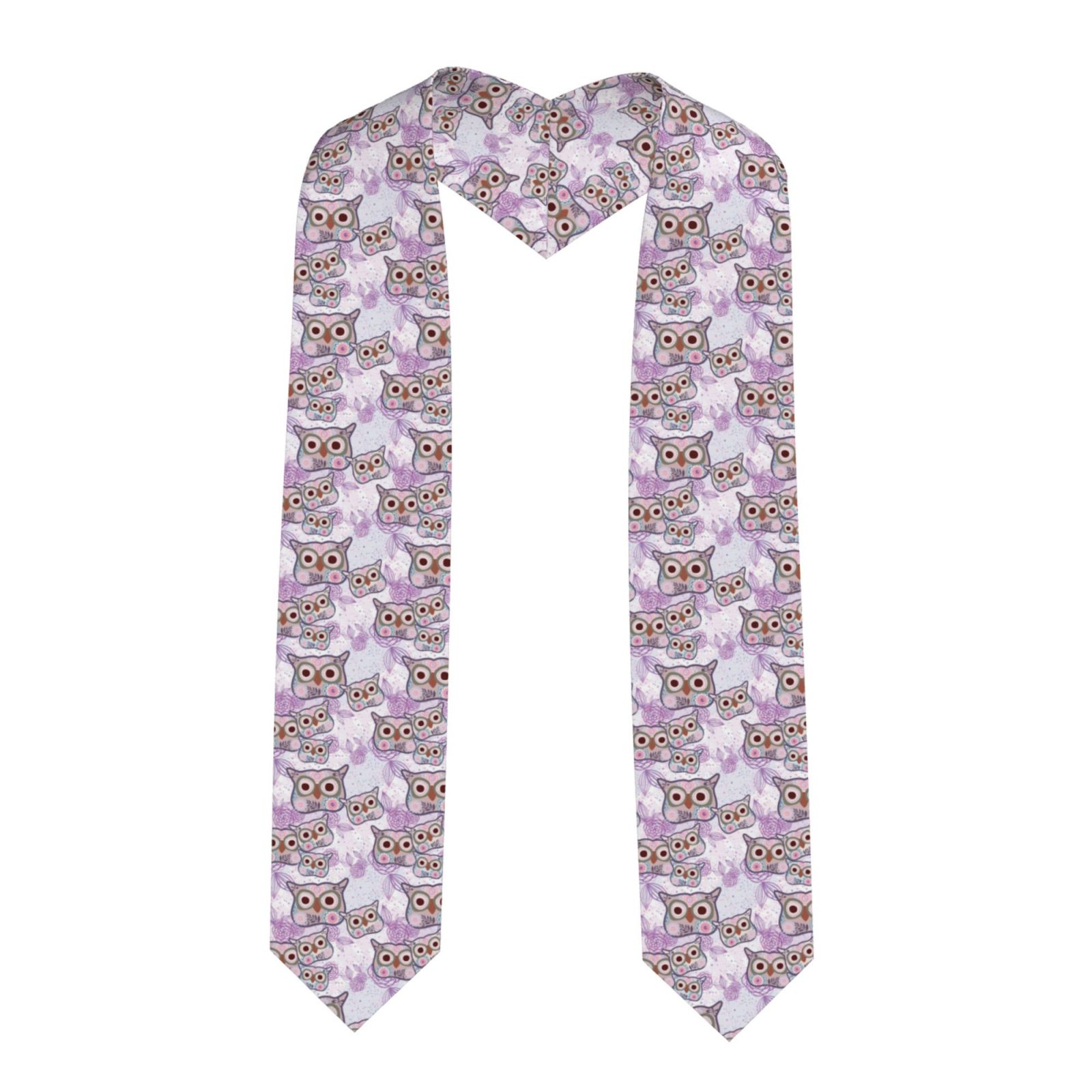 Zufioo Owl And Floral Print Graduation Shawl Ribbon, Graduation Ribbon ...