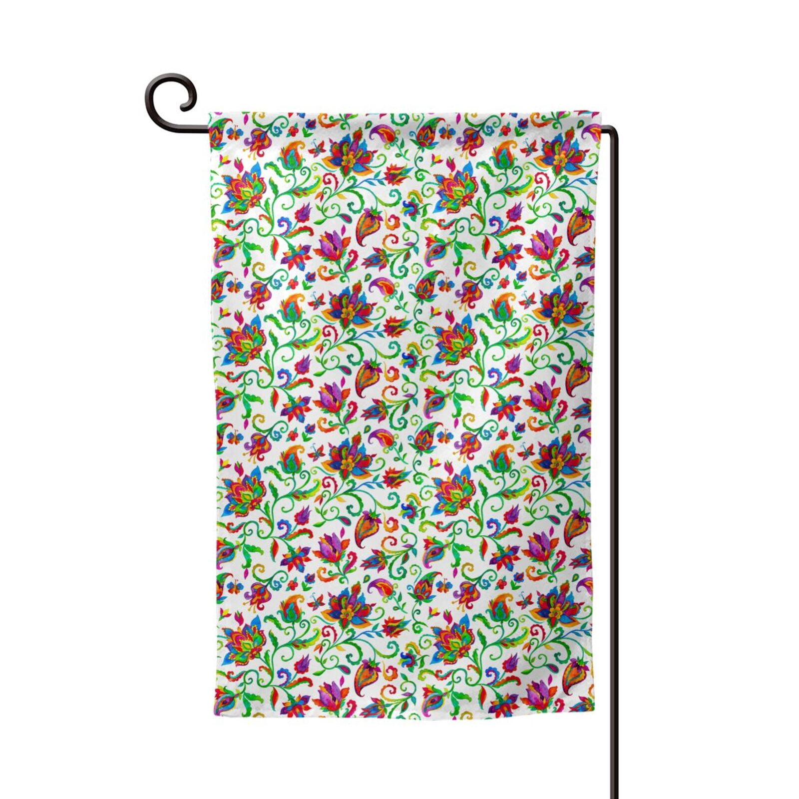 Zufioo Paisley Print Garden Decoration Flags, Sun-resistant and Wrinkle ...