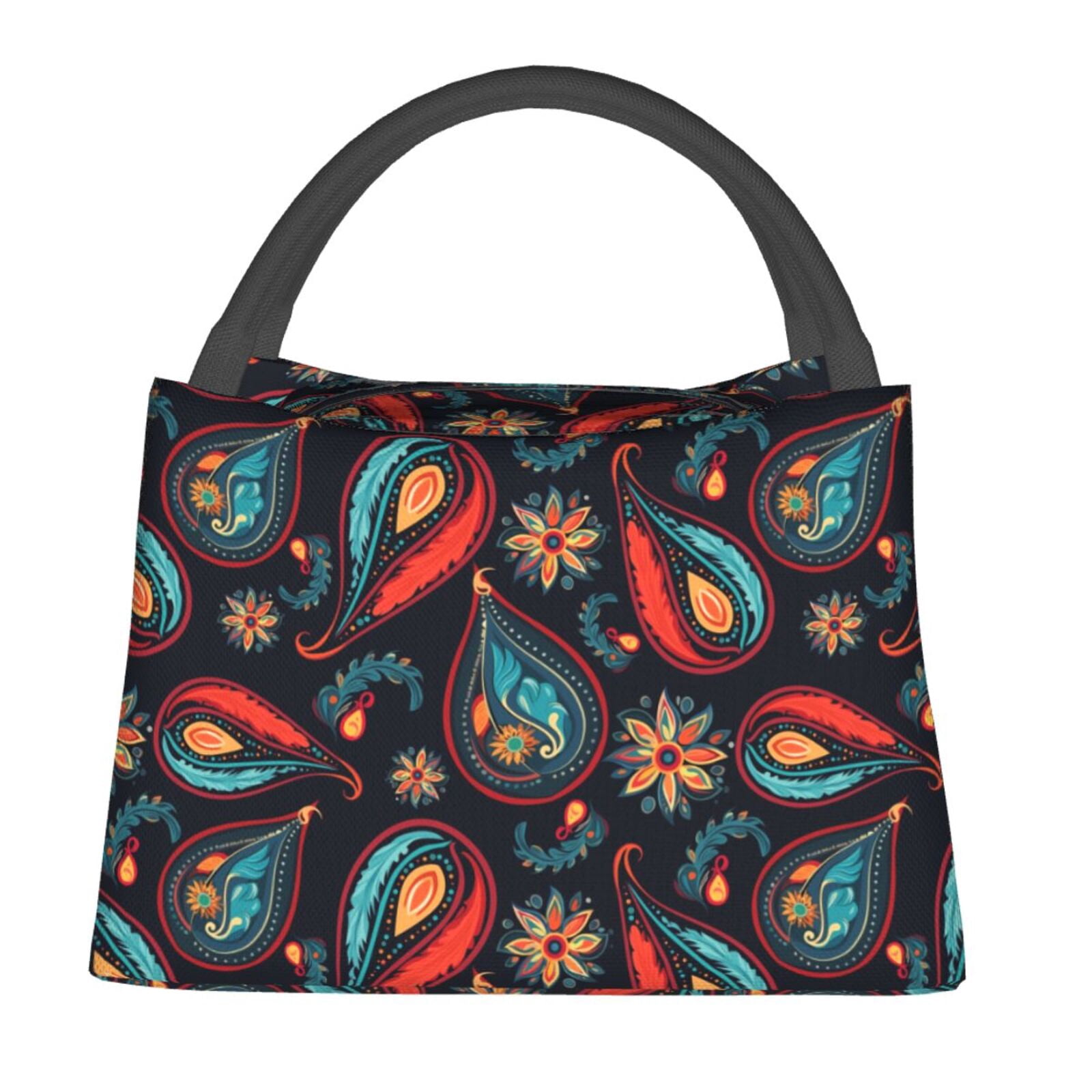 Zufioo Paisley1 Insulated Reusable Grocery Bags,Cooler Bag,Food ...