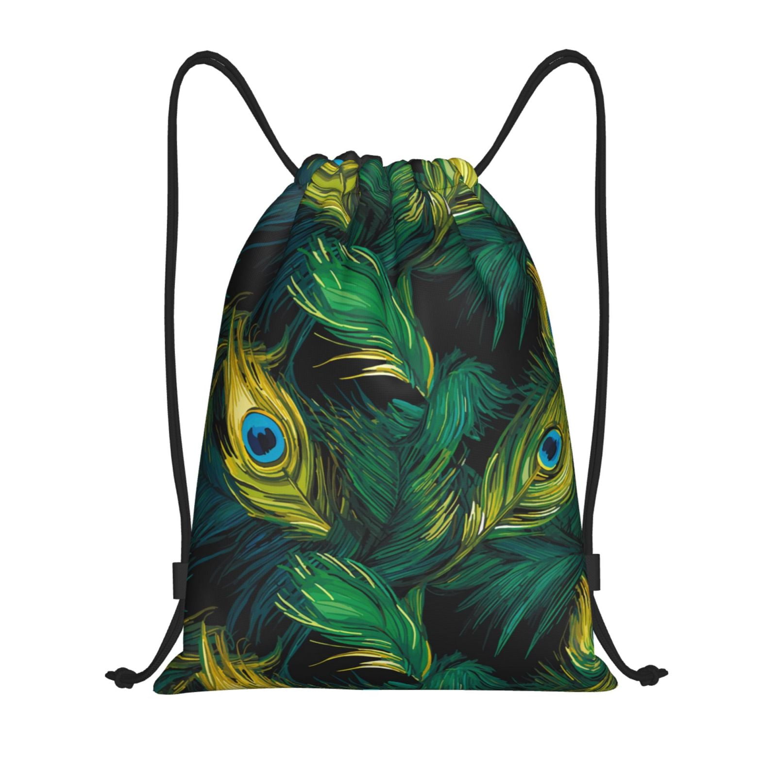 Zufioo Peacock Feathers2 Sports Cinch Sack Gym String Bags Machine ...