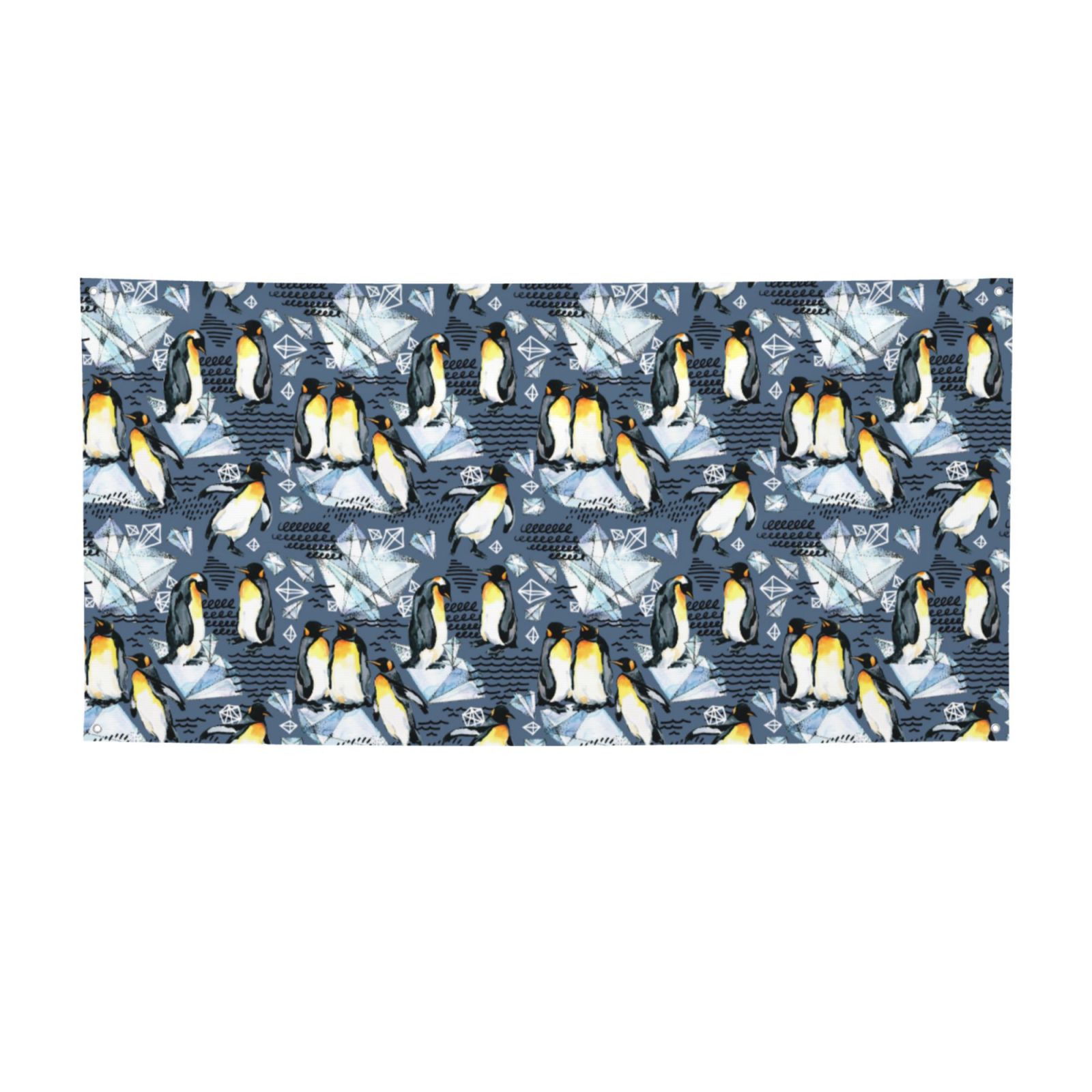 Zufioo Penguin Arctic Adventure Print Holiday Banners, Party Banners ...