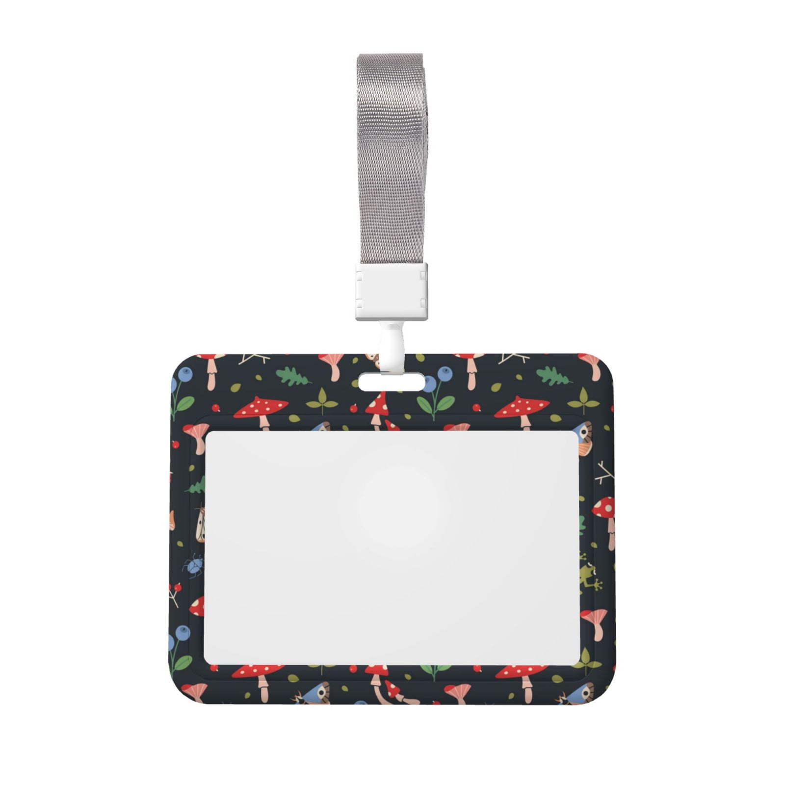 Zufioo Ping Pong Print Work Badge Protective Case, Waterproof Lanyard ...