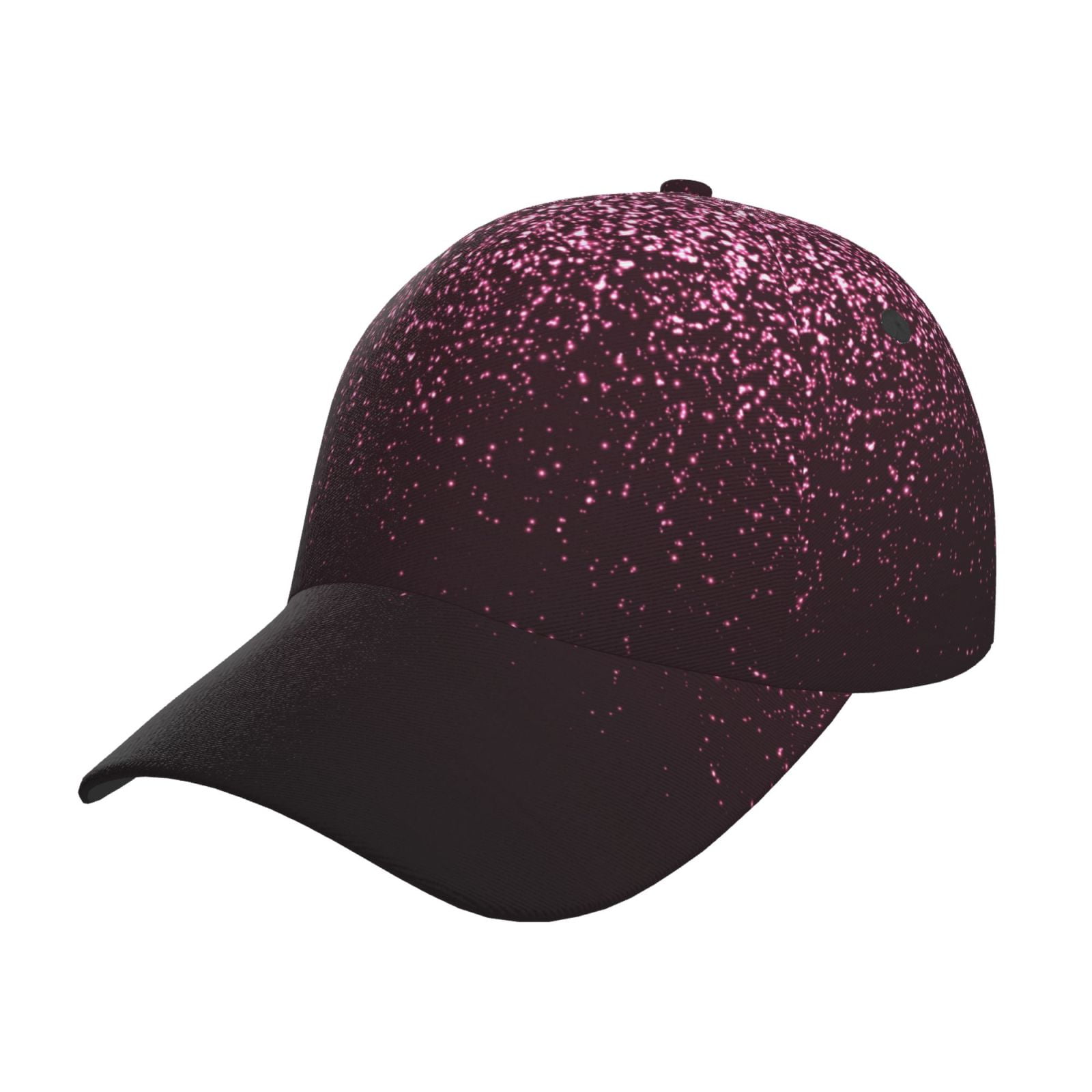 Zufioo Pink Glitter Sparkles A Baseball Cap Hats for Men and Women Golf ...