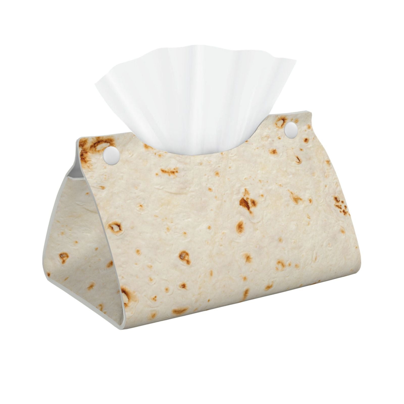 Zufioo Pita Tortilla Print Long Leather Tissue Bag, PVC Waterproof ...