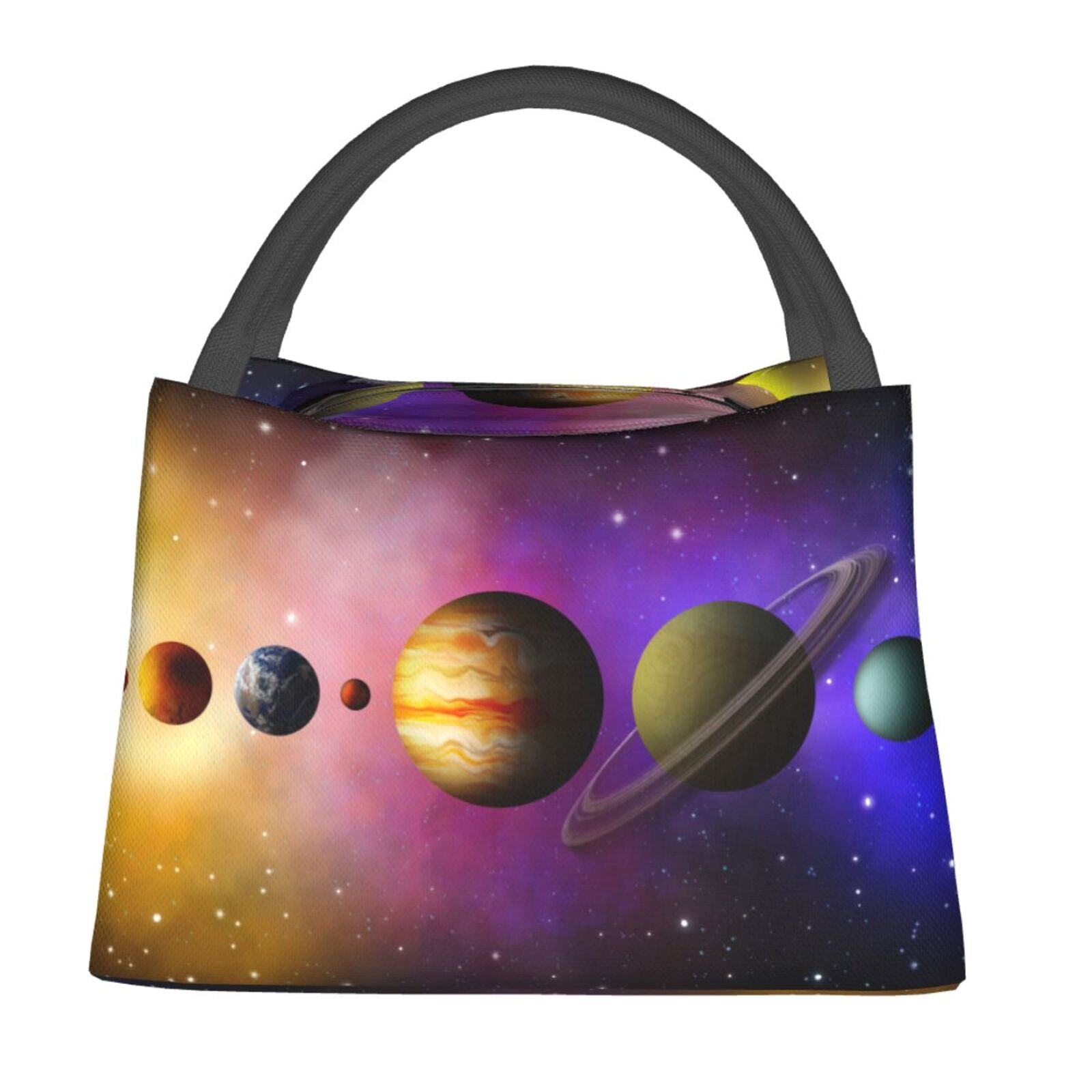 Zufioo Planets And Stars Insulated Reusable Grocery Bags,Cooler Bag ...