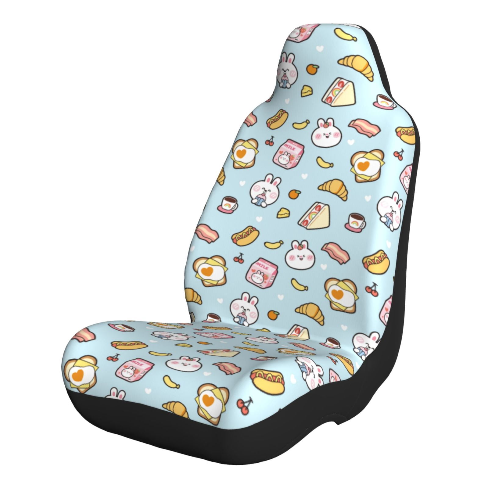 Zufioo Rabbit Burger Coffee Print Car Seat Protectors, SUV, Truck, Van ...