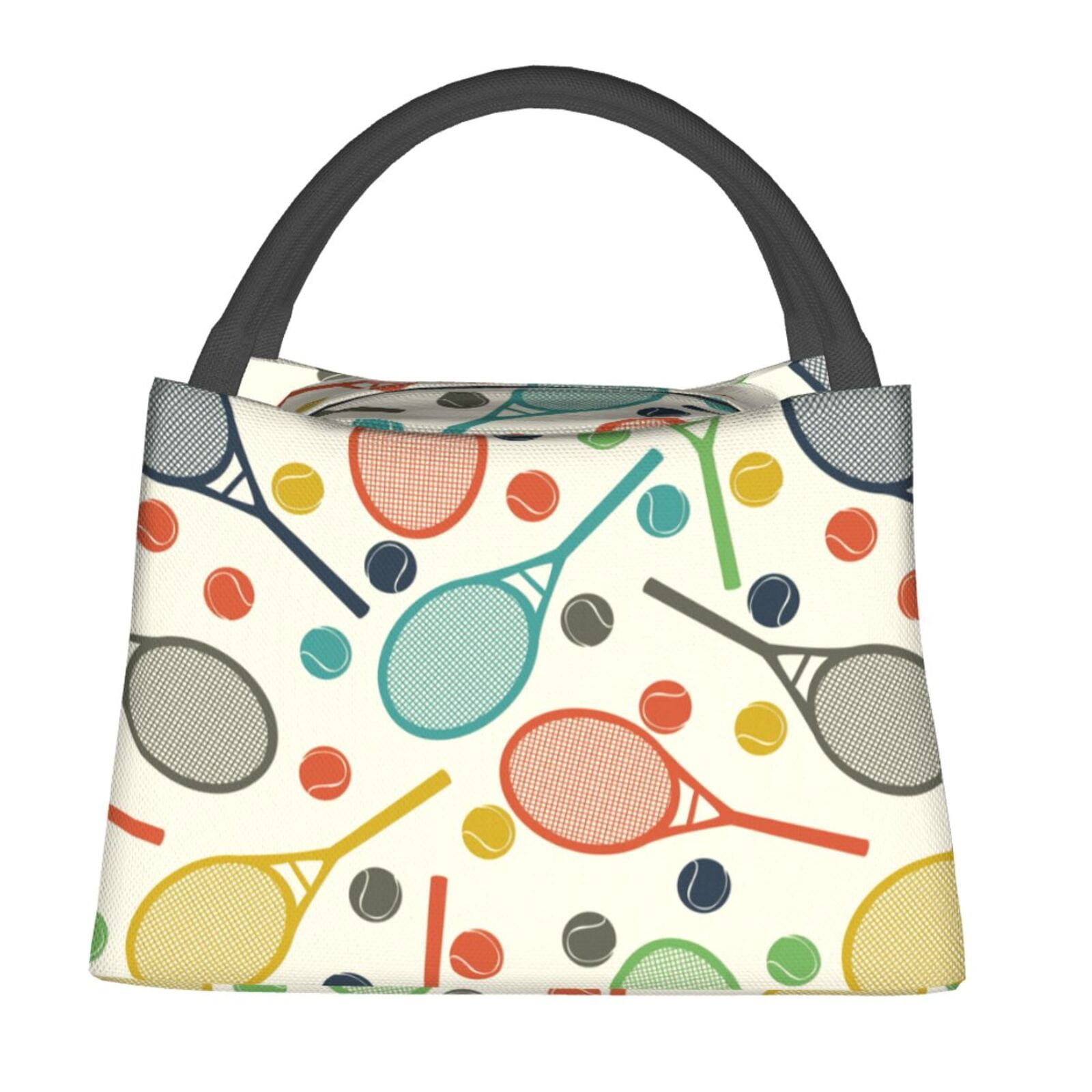 Zufioo Racket and Tennis Ball Insulated Reusable Grocery Bags,Cooler ...