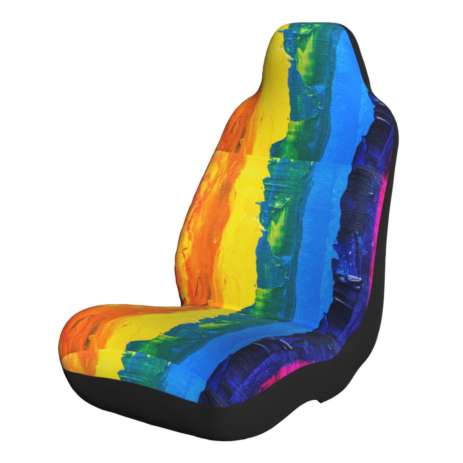 Zufioo Rainbow Colored Print Car Seat Protectors, SUV, Truck, Van Seat ...