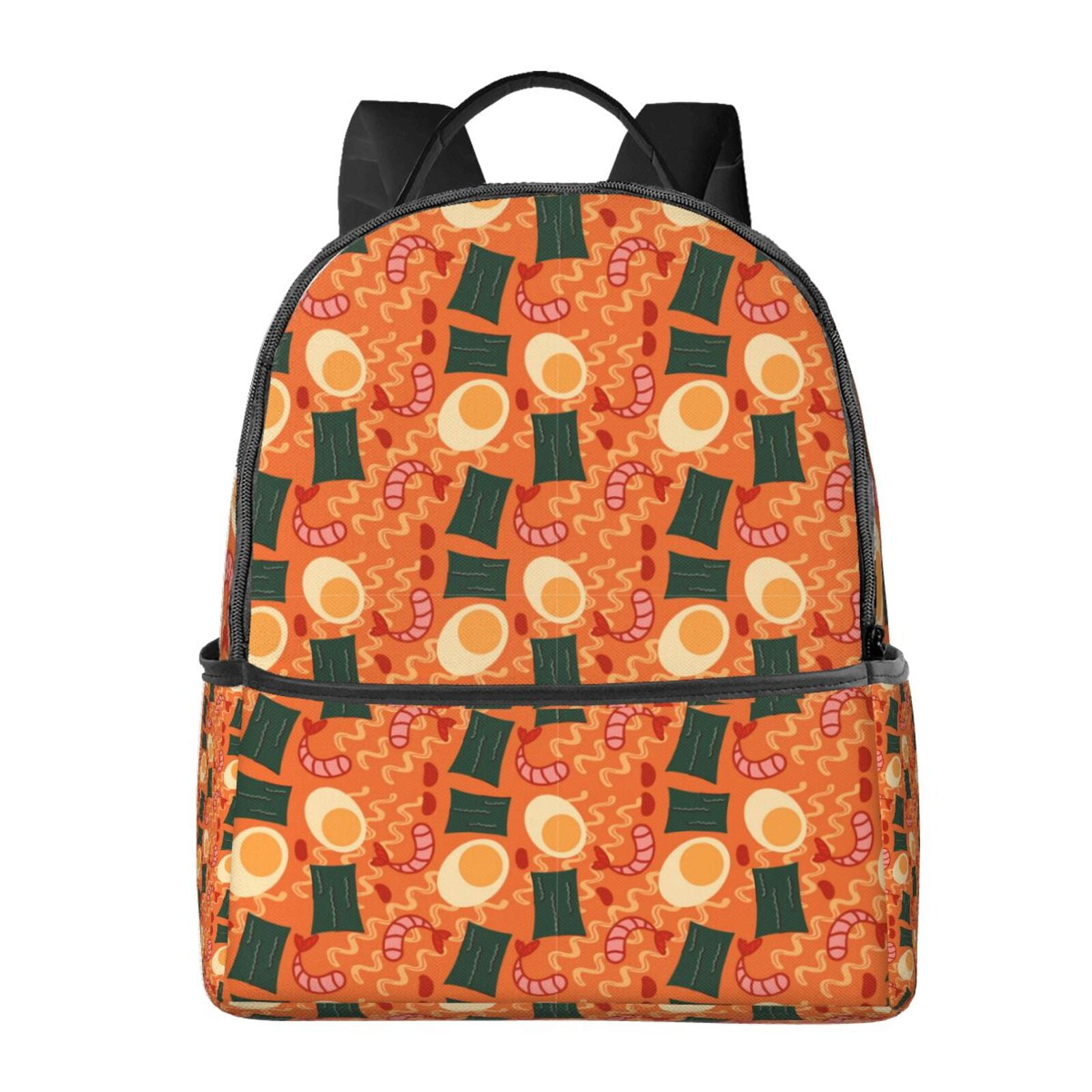 Zufioo Ramen Noodle Soup Print Fashion Large Capacity Backpack ...