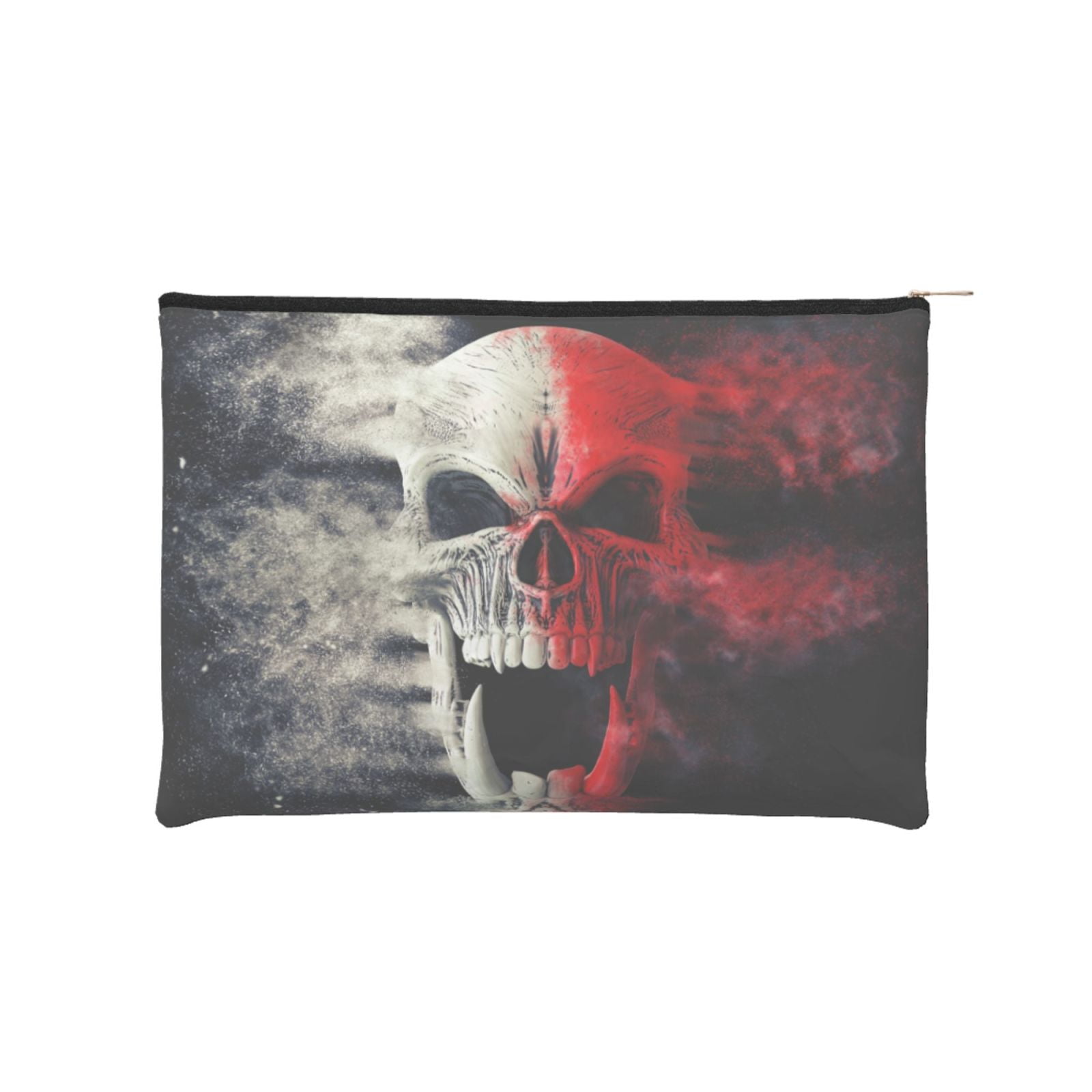 Zufioo Red And White Screaming Demon Skull Print DuPont Paper Portable ...