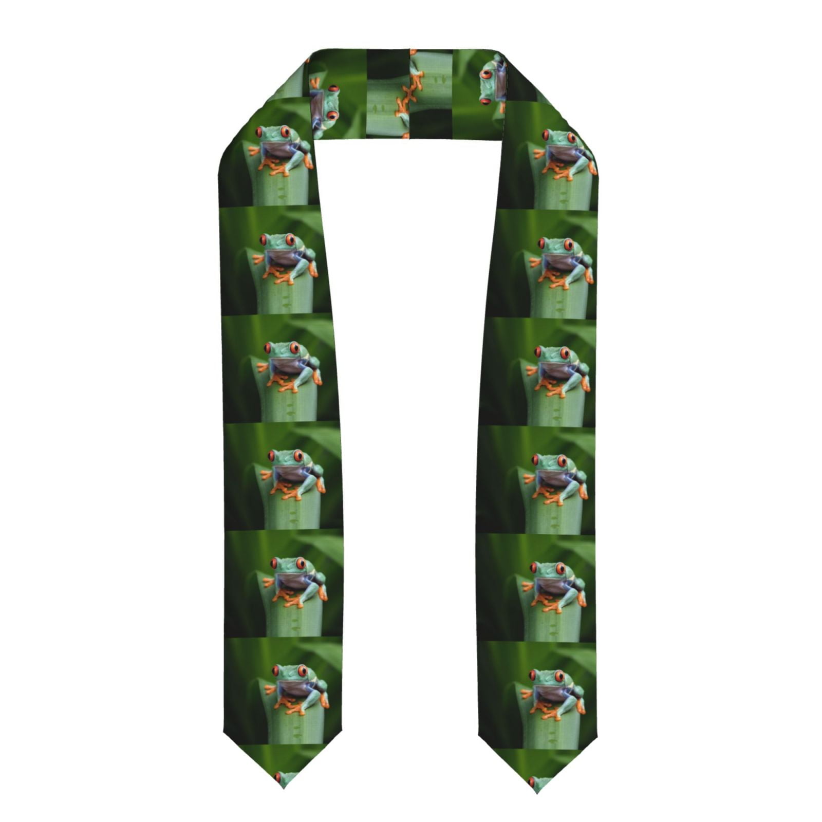 Zufioo Red-Eyed Tree Frog Print Graduation Shawl Ribbon, Graduation ...