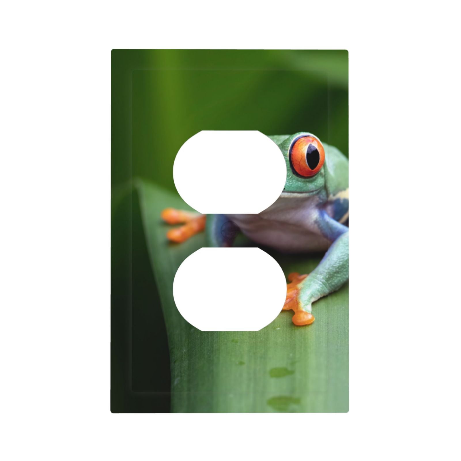 Zufioo Red-Eyed Tree Frog Print Switch Wall Plate, Dustproof and Heat ...