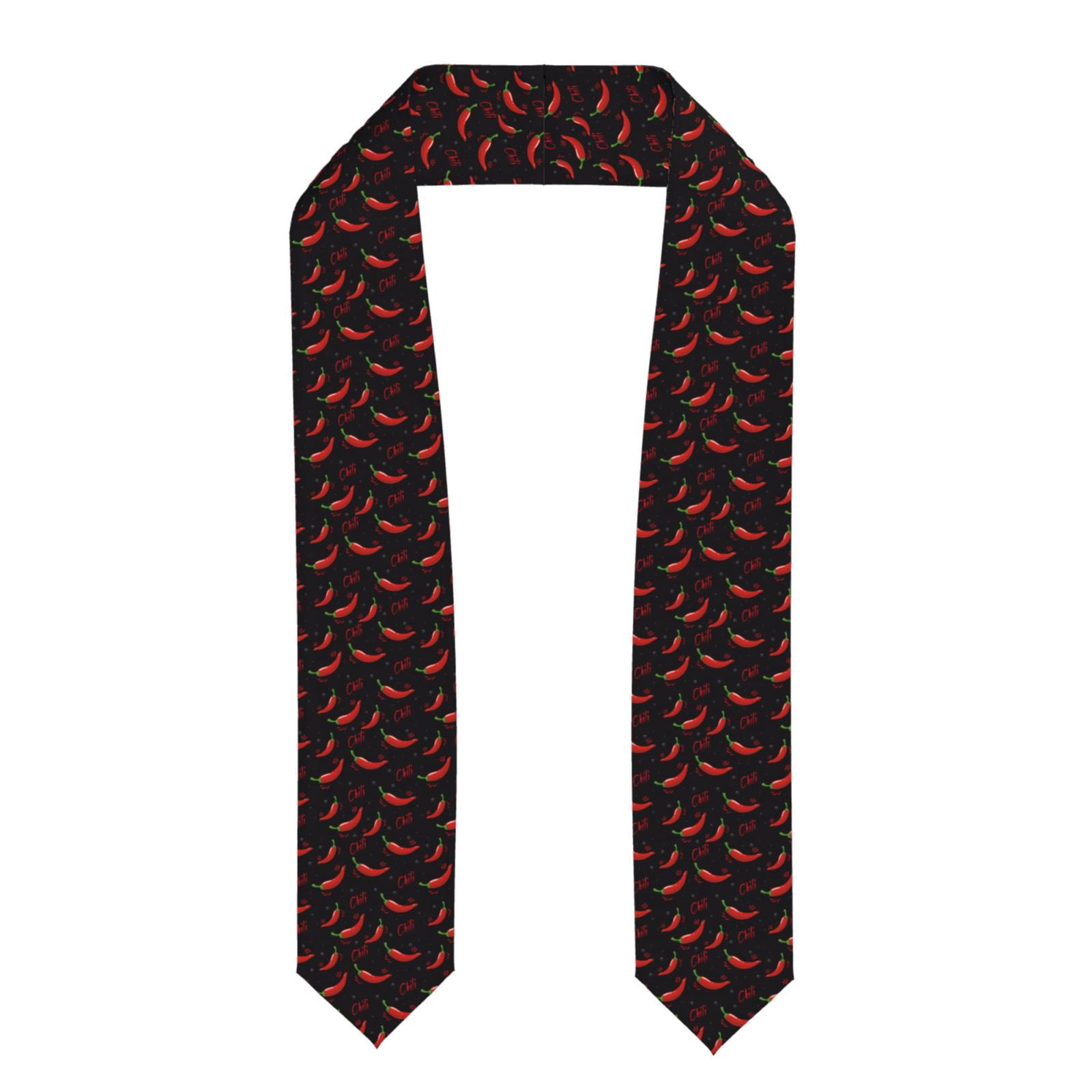 Zufioo Red Hot Chili Print Graduation Shawl Ribbon, Graduation Ribbon ...
