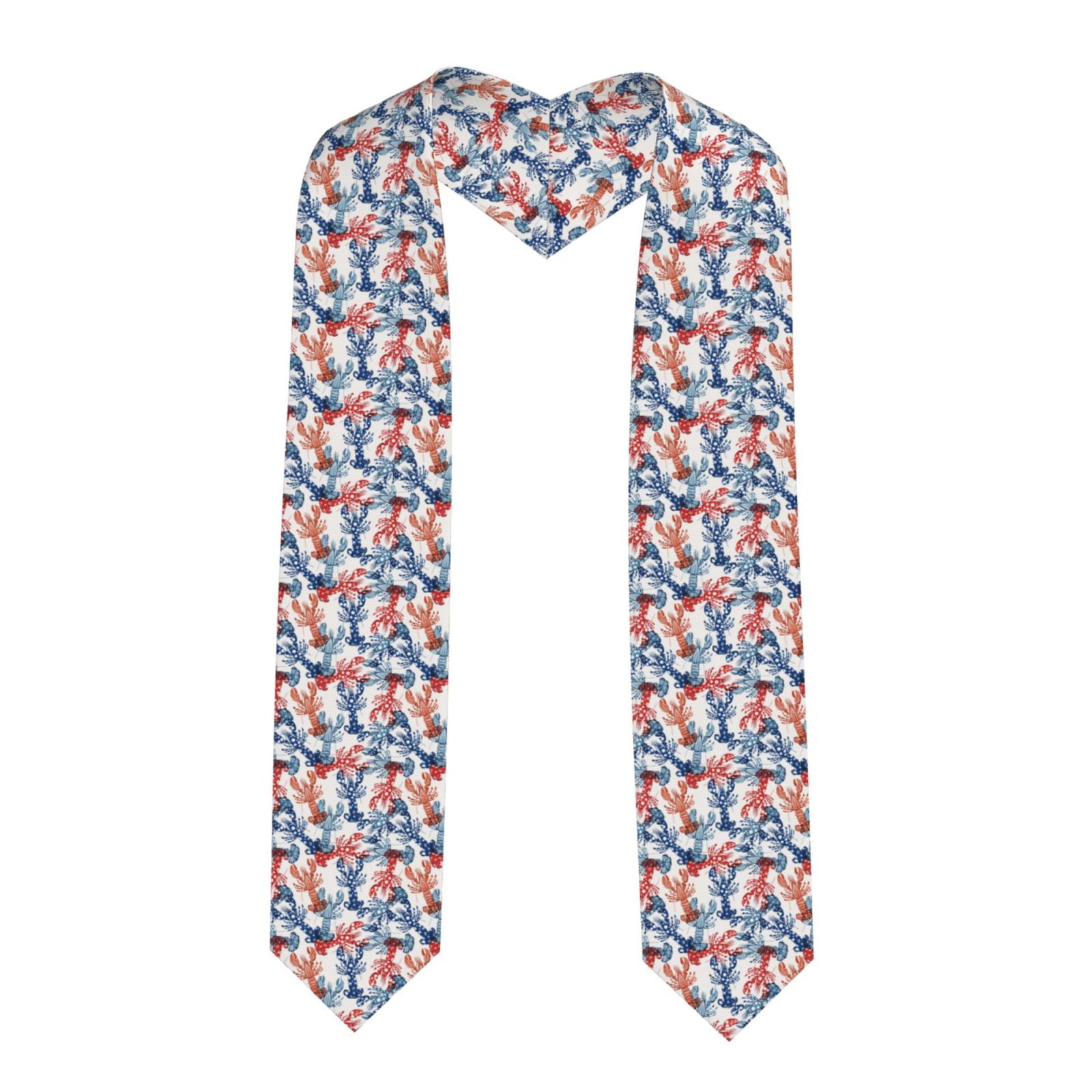 Zufioo Red Lobster Print Graduation Shawl Ribbon, Graduation Ribbon for ...