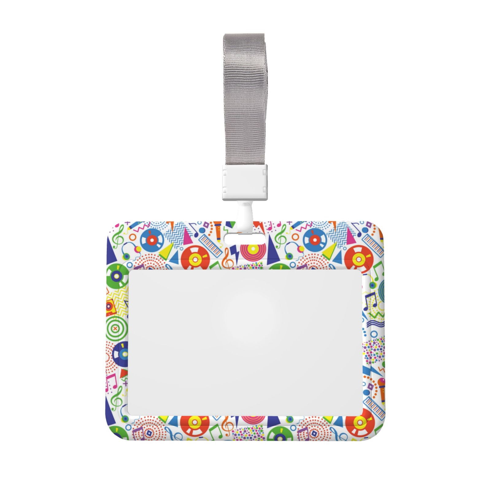 Zufioo Retro Musi Disco Print Work Badge Protective Case, Waterproof ...