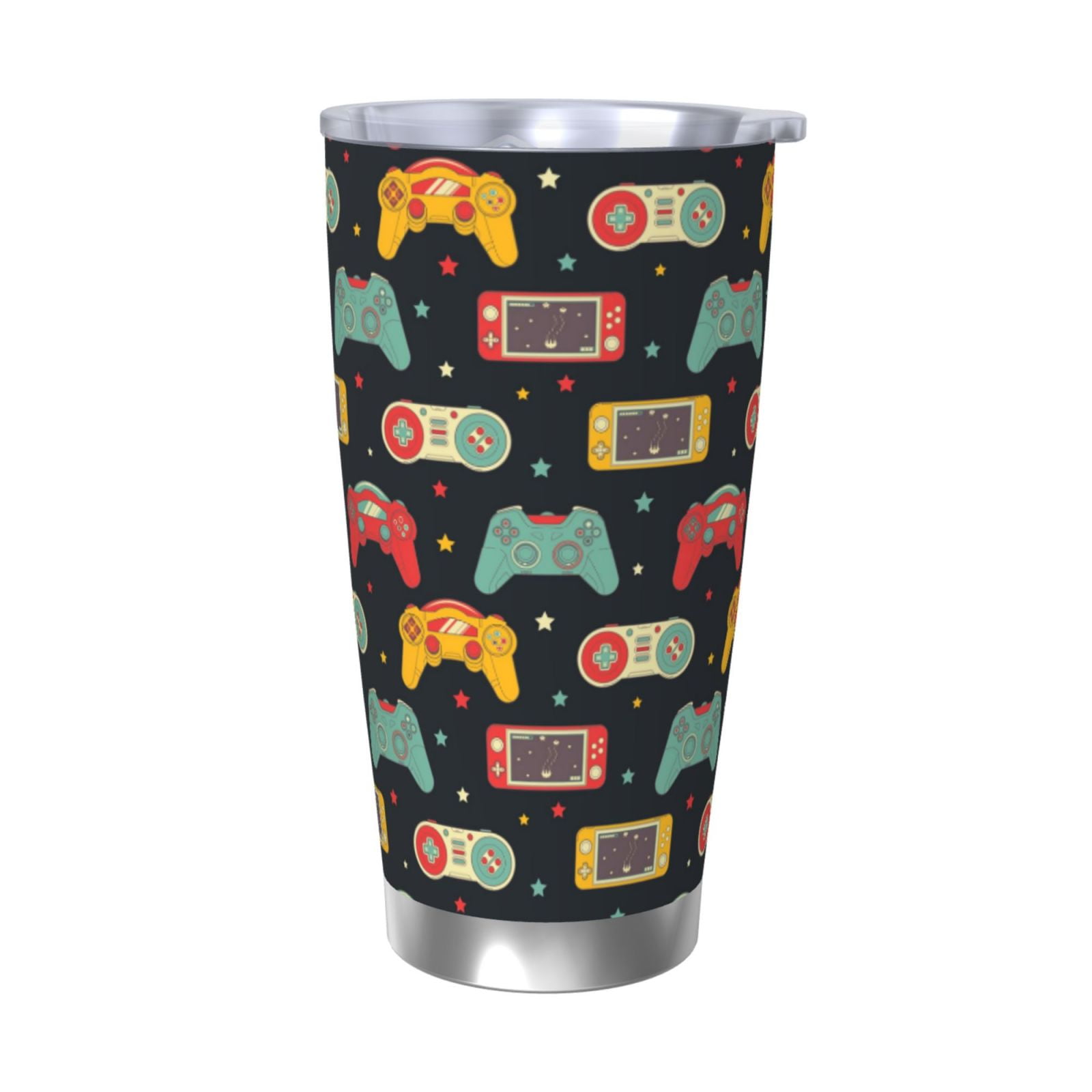 Zufioo Retro Video Game Print 20OZ Stainless Steel Car Cup, Direct ...
