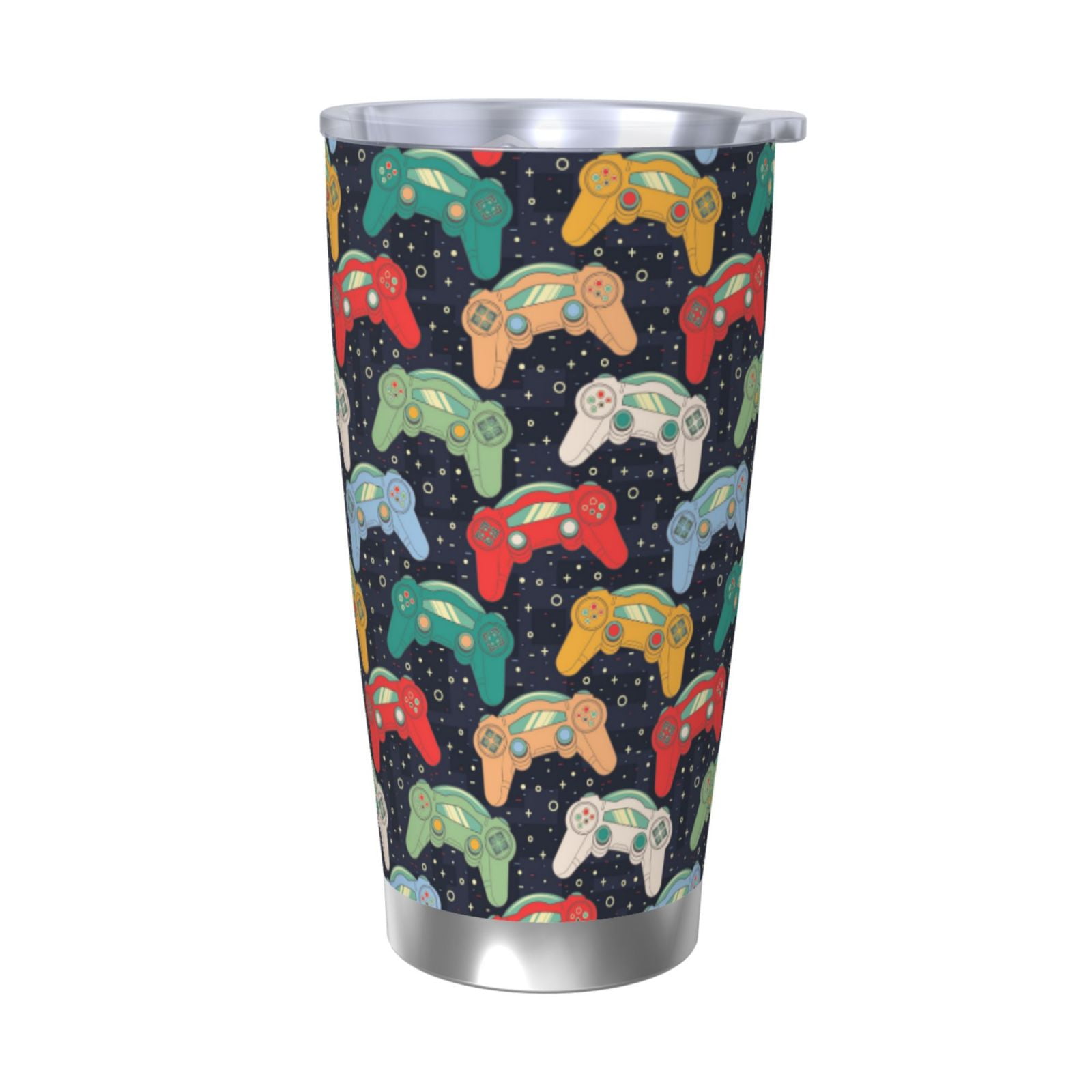 Zufioo Retro Video Game Print 20OZ Stainless Steel Car Cup, Direct ...