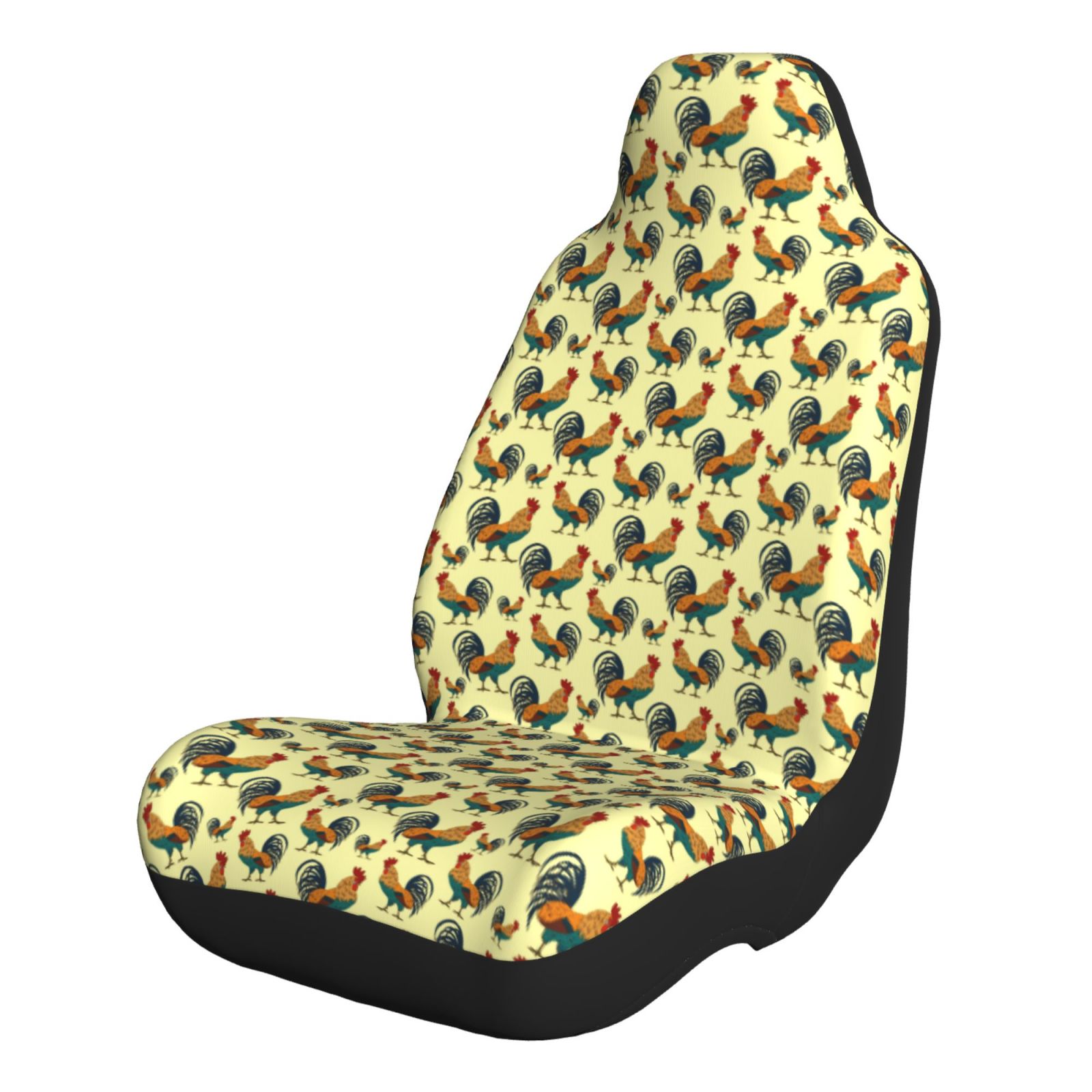 Zufioo Roosters In Farm Print Car Seat Protectors, SUV, Truck, Van Seat ...