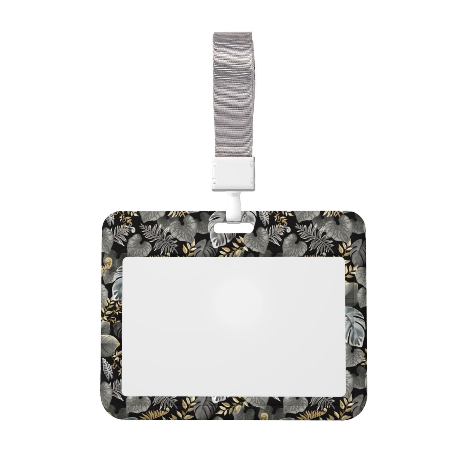 Zufioo Rose Flowers Print Work Badge Protective Case, Waterproof ...