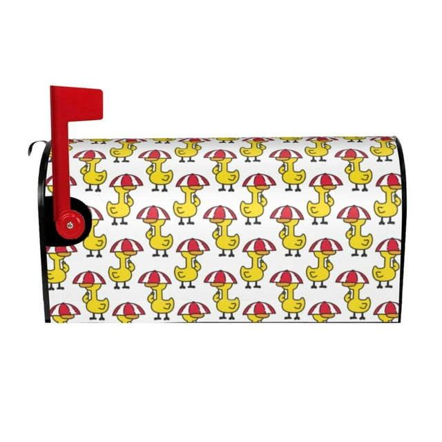 Zufioo Rubber Duck Chicken Bird Print Magnetic Mailbox Protective Cover ...