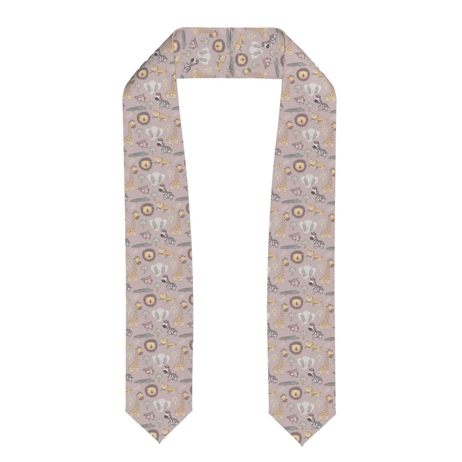 Zufioo Safari Animals Print Graduation Shawl Ribbon, Graduation Ribbon ...