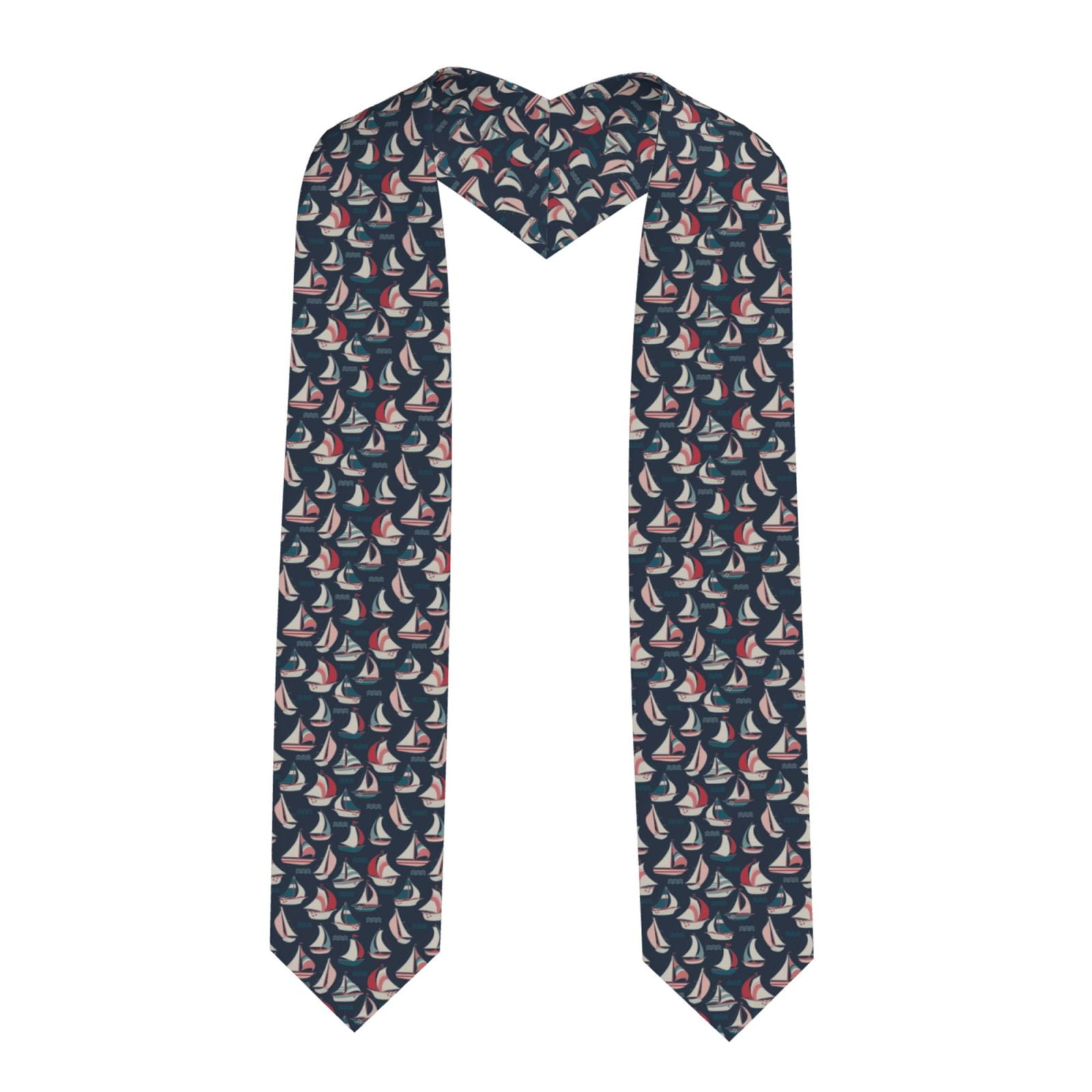 Zufioo Sailboat And Wave Print Graduation Shawl Ribbon, Graduation ...