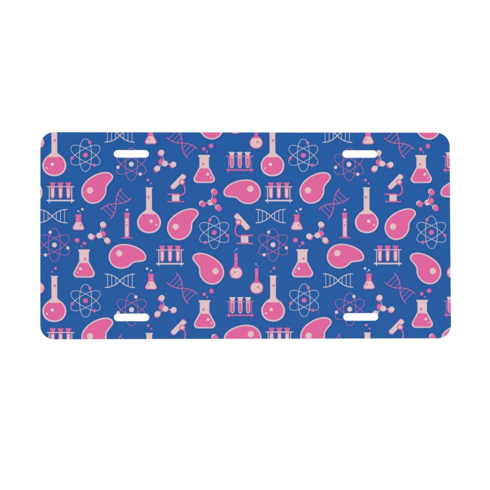 Zufioo Science Experiment Print Car Aluminum Front License Plate, 12x6 ...