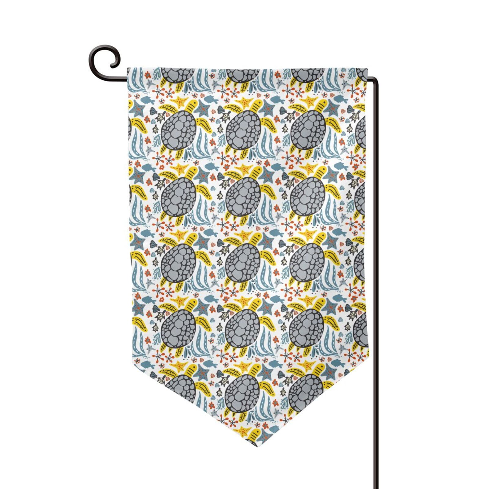 Zufioo Sea Turtle Print Garden Decoration Flags, Sun-resistant and ...