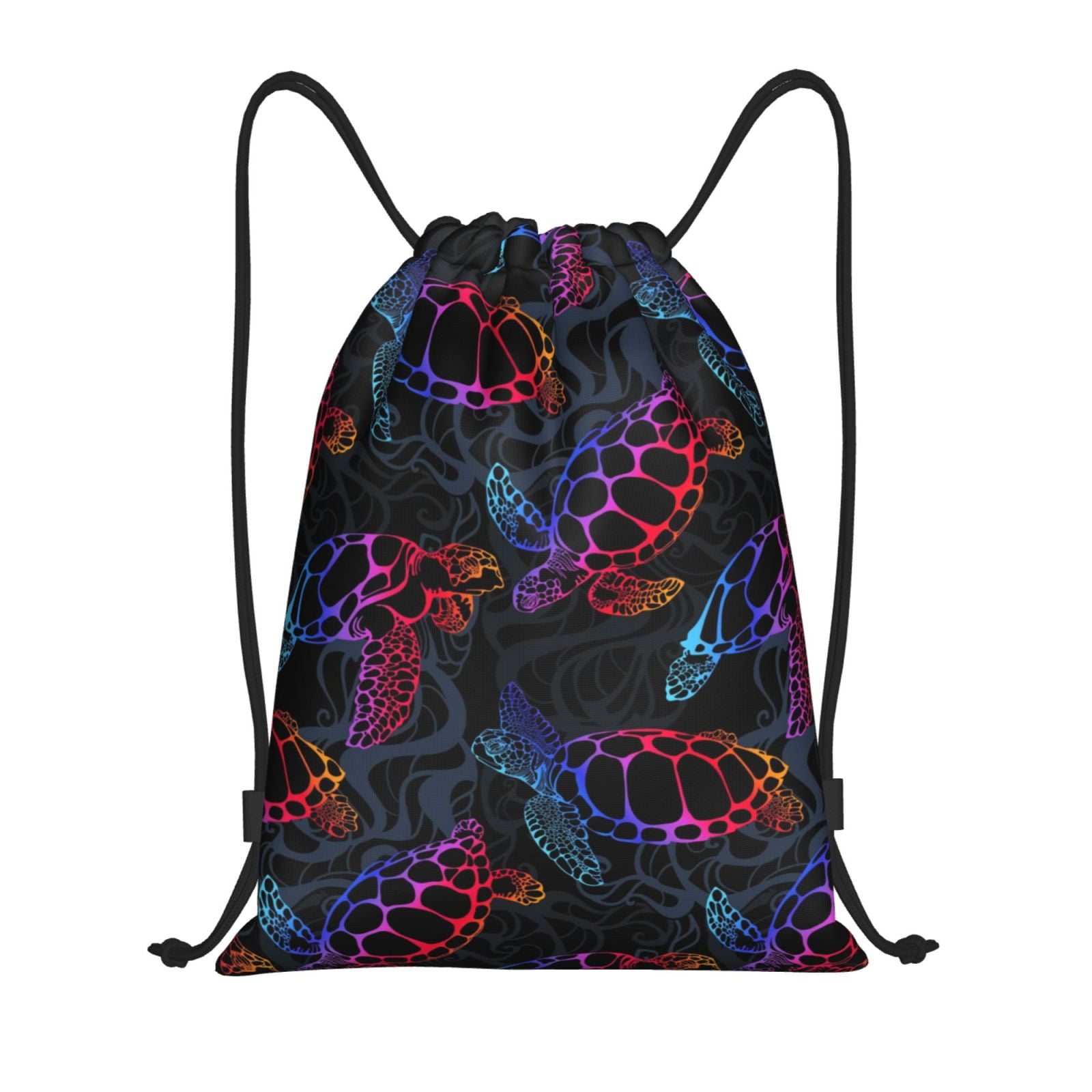 Zufioo Sea Turtle Sports Cinch Sack Gym String Bags Machine Washable ...
