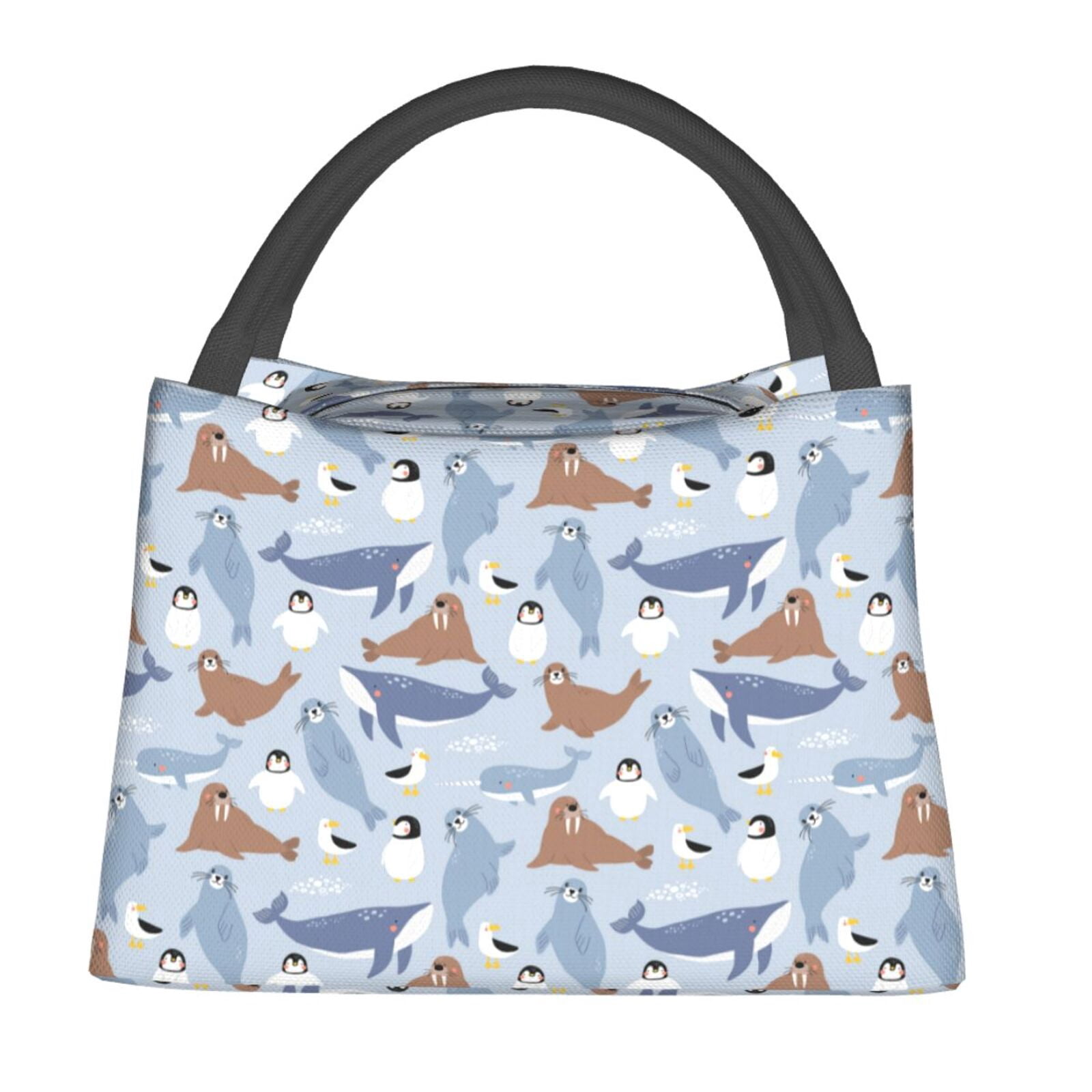 Zufioo Seal Fox Seagull Whales Insulated Reusable Grocery Bags,Cooler ...
