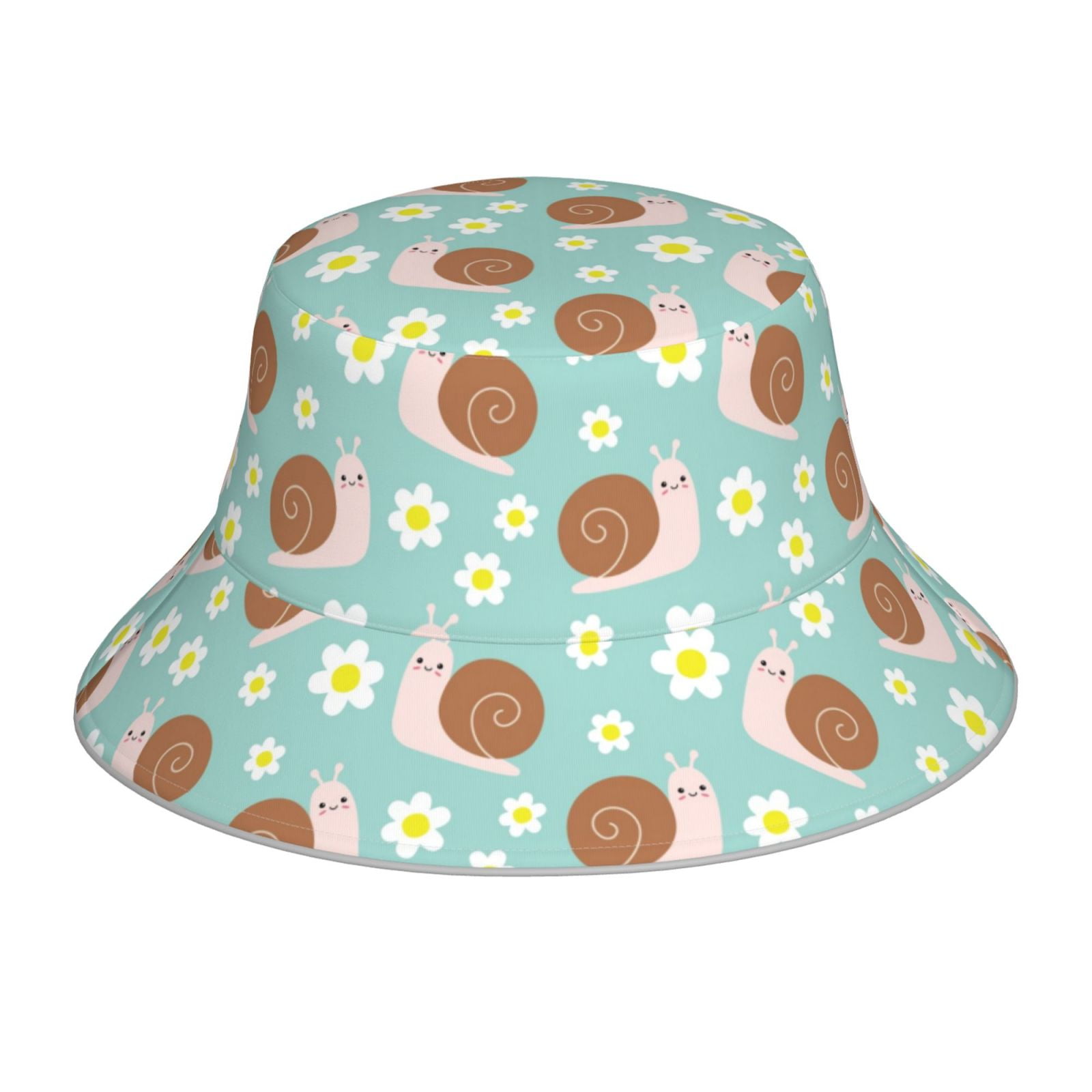 Zufioo Snail And Flower Waterproof Reflective Holographic Bucket Hat ...