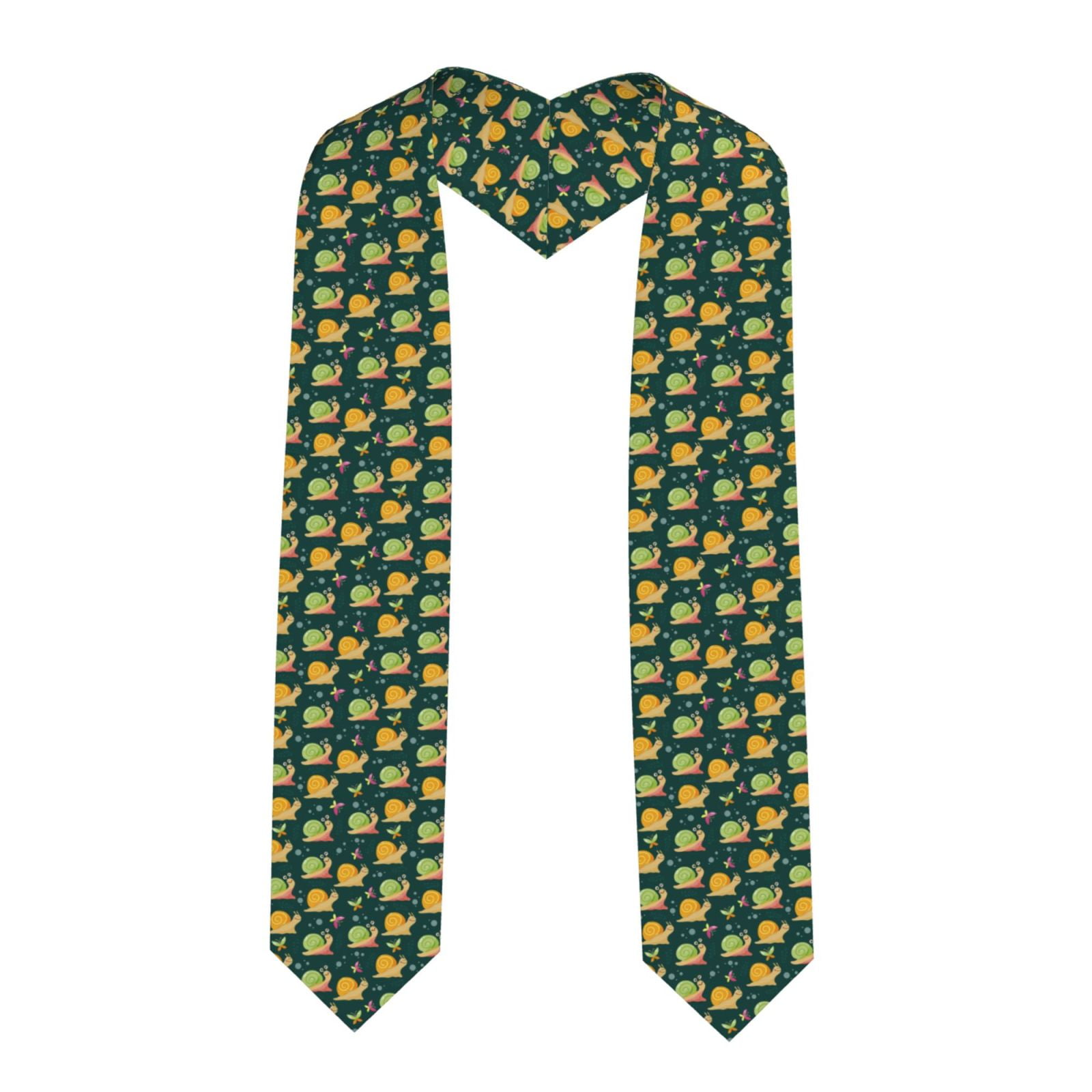 Zufioo Snails And Butterfies Print Graduation Shawl Ribbon, Graduation ...
