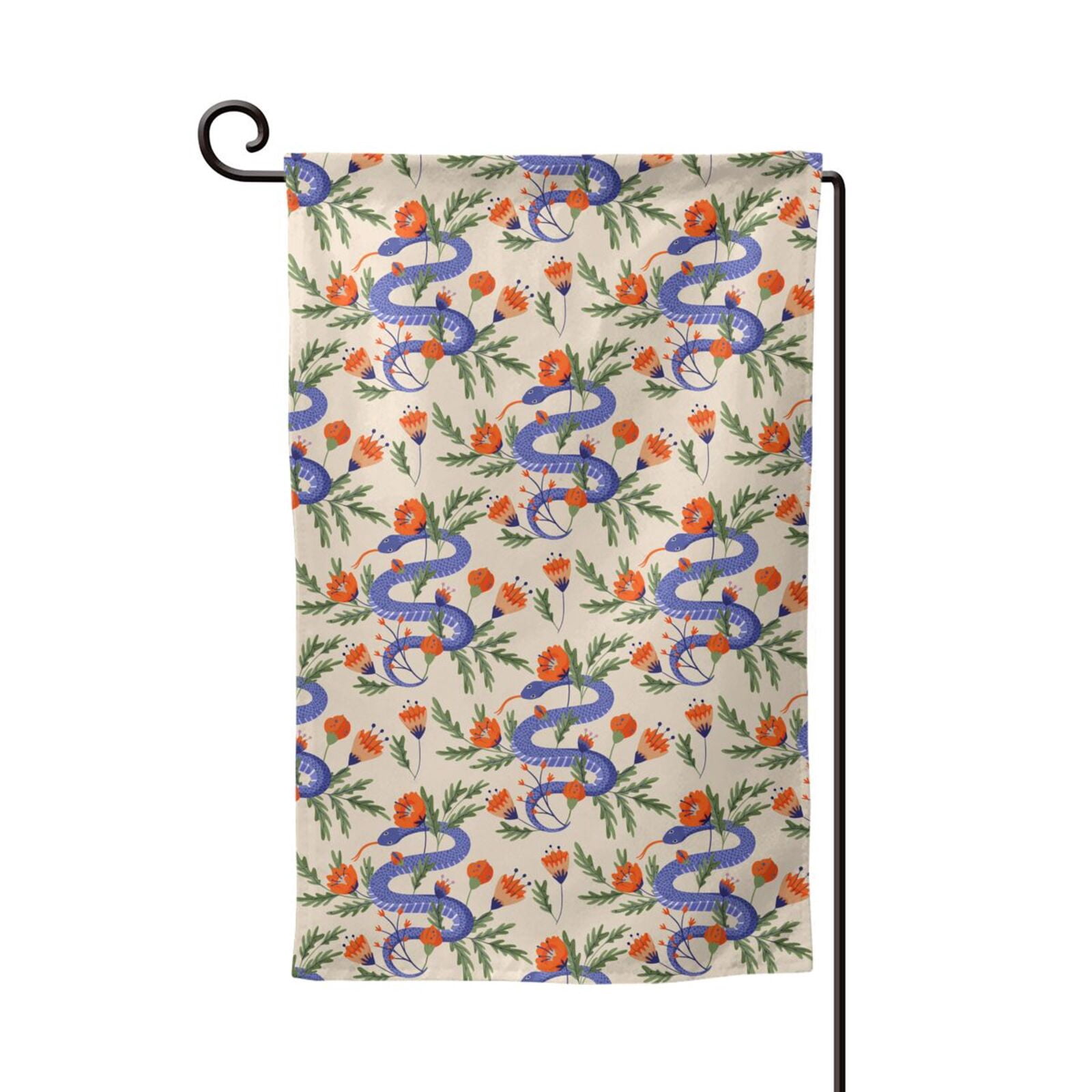 Zufioo Snake Print Garden Decoration Flags, Sun-resistant and Wrinkle ...