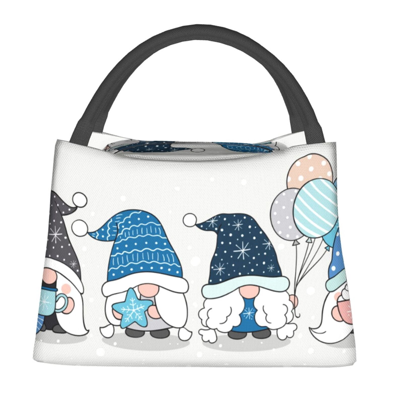 Zufioo Snow Gnome for Winter Insulated Reusable Grocery Bags,Cooler Bag ...