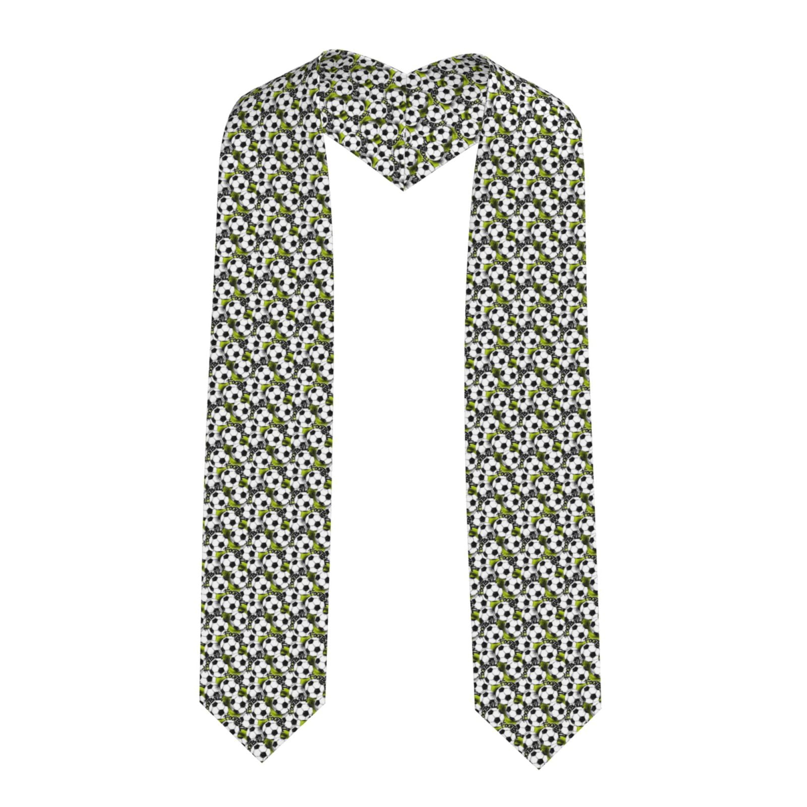 Zufioo Soccer and Football Print Graduation Shawl Ribbon, Graduation ...