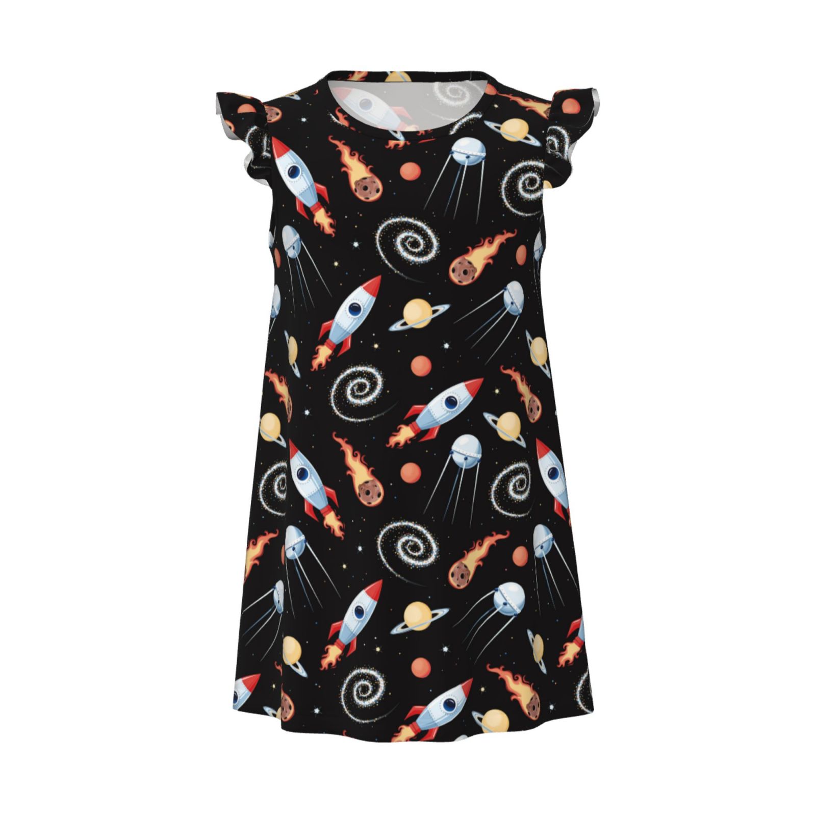 Zufioo Space Rocket Girls Nightgowns Toddler Girl Pajamas Soft & Cute ...