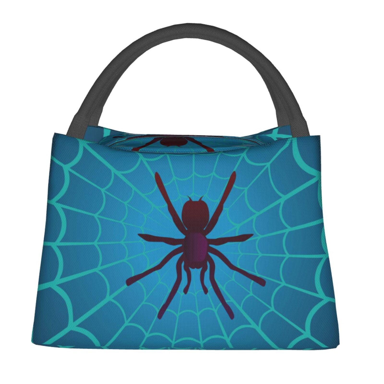 Zufioo Spider And Cobweb Insulated Reusable Grocery Bags,Cooler Bag ...