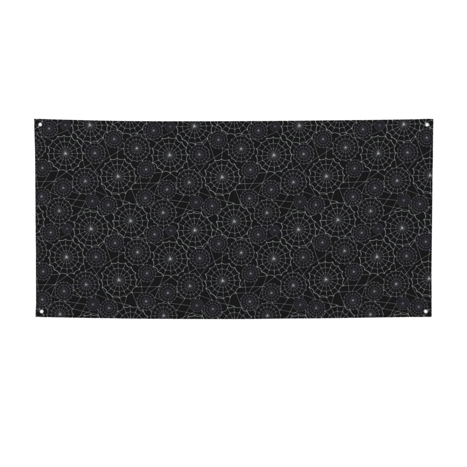 Zufioo Spider Web Black Print Holiday Banners, Party Banners, Hanging ...