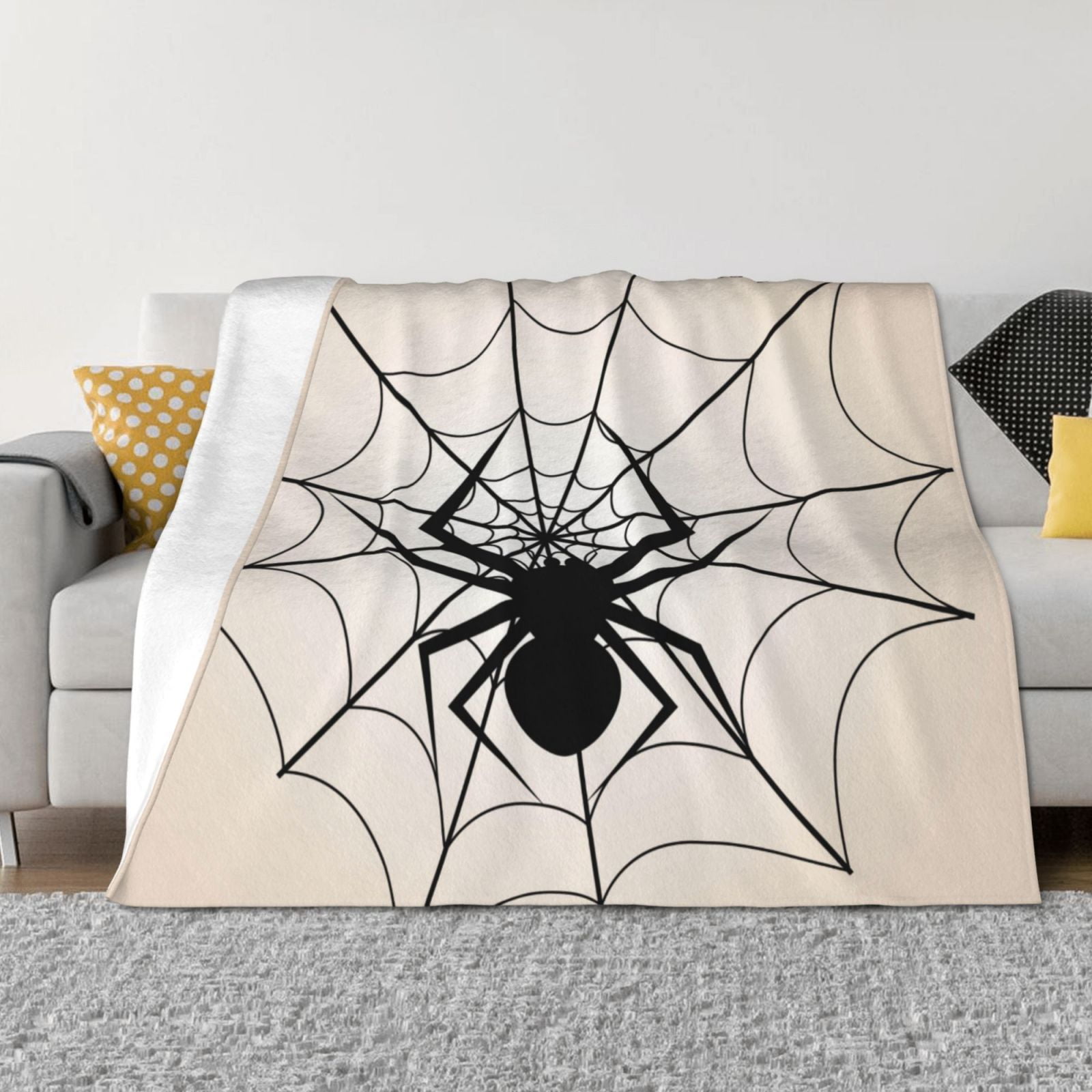 Zufioo Spiders On The Web 1 Print Horizontal Flannel Blanket, Anti ...