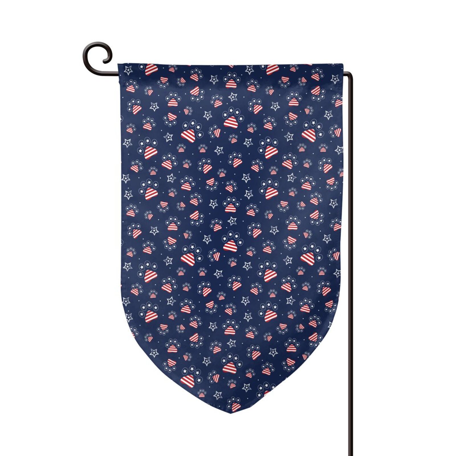 Zufioo Star Dog Paw Print Garden Decoration Flags, Sun-resistant and ...