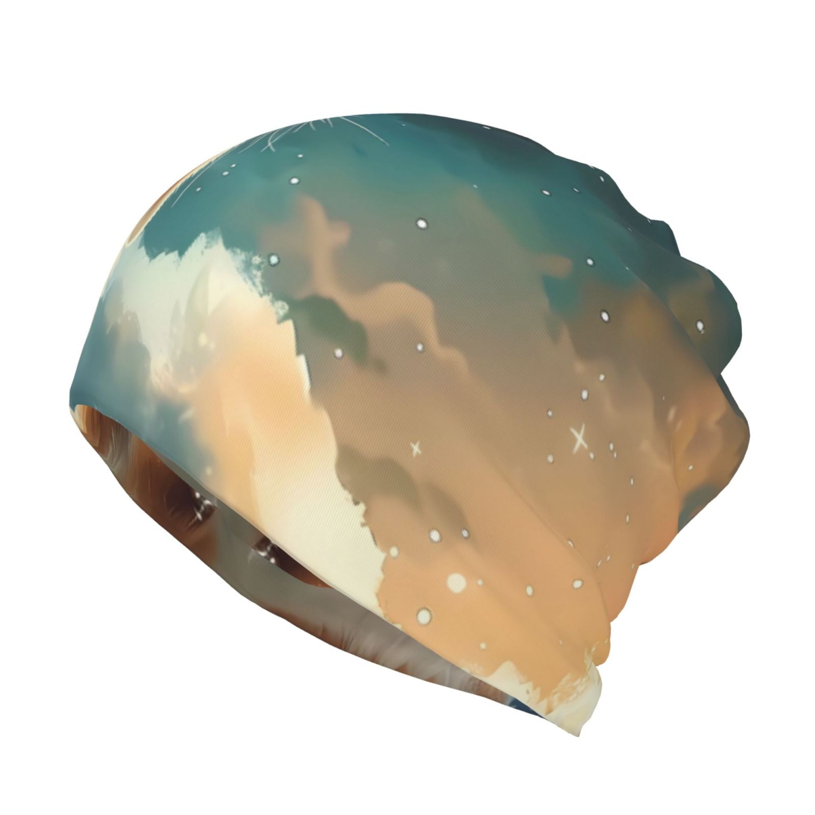 Zufioo Starry Sky Cloud Cute Rabbit Beanie Hats for Men and Women ...