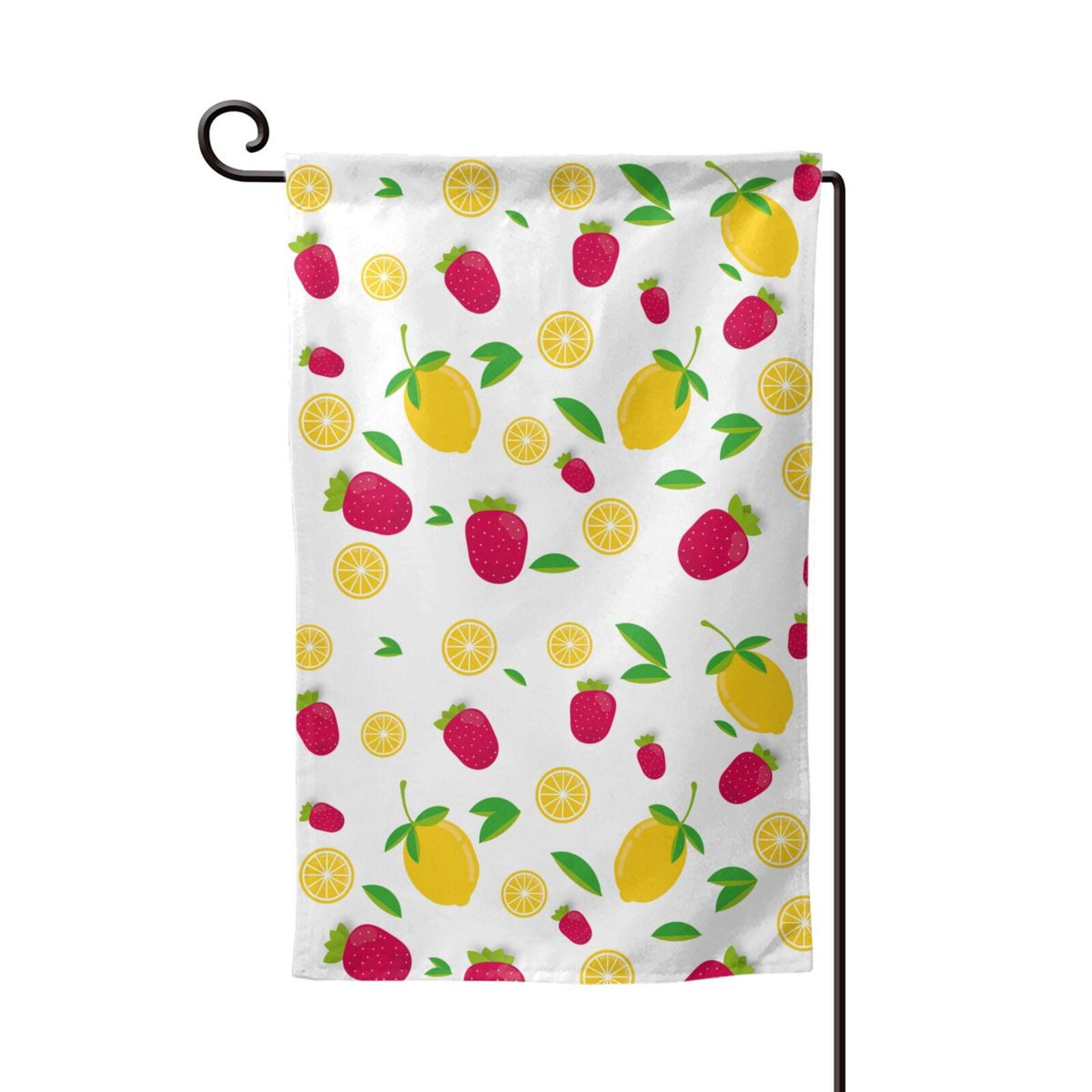 Zufioo Strawberry and Lemon Print Garden Decoration Flags, Sun ...